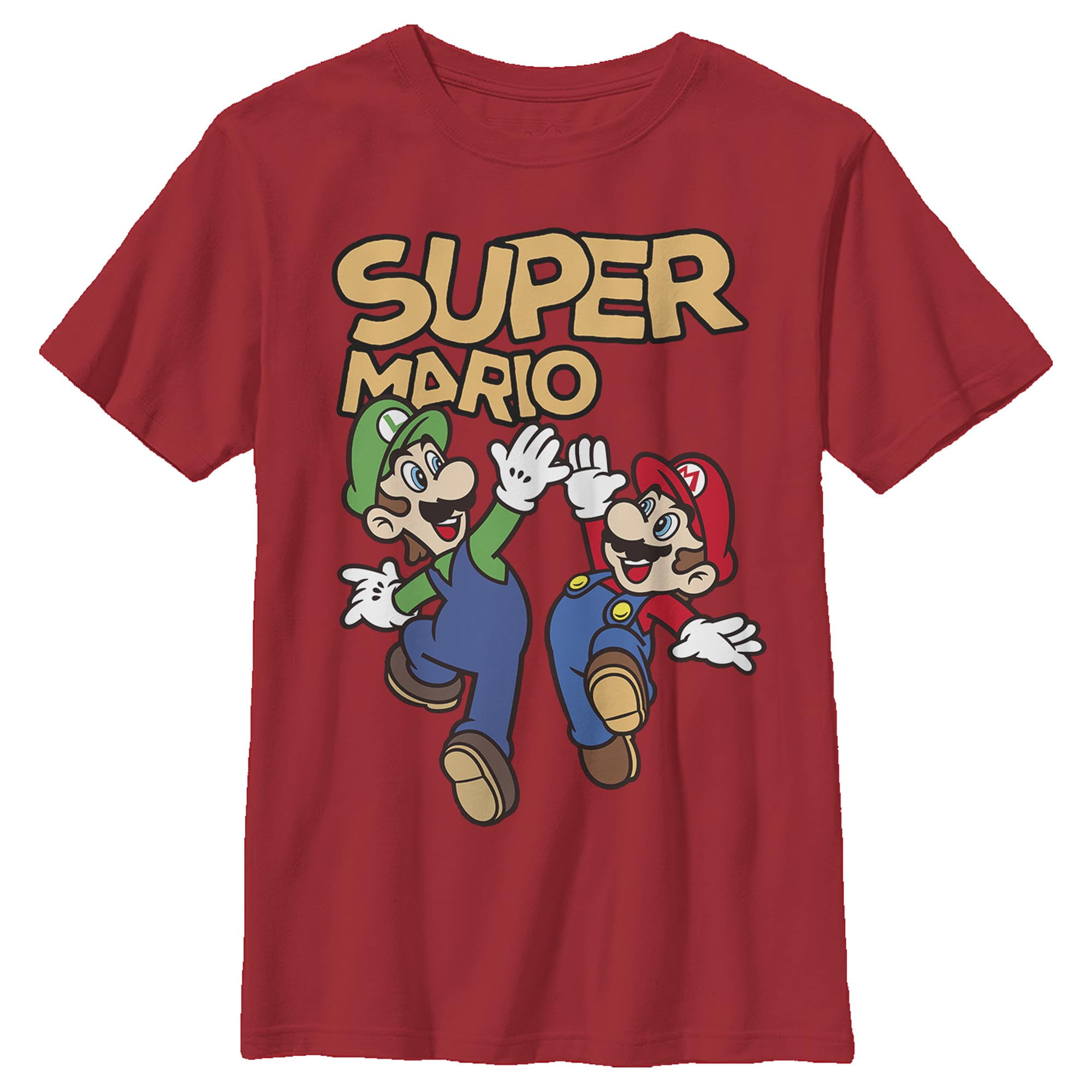 Boy's Nintendo Super Mario High Five Graphic T-Shirt - Walmart.com