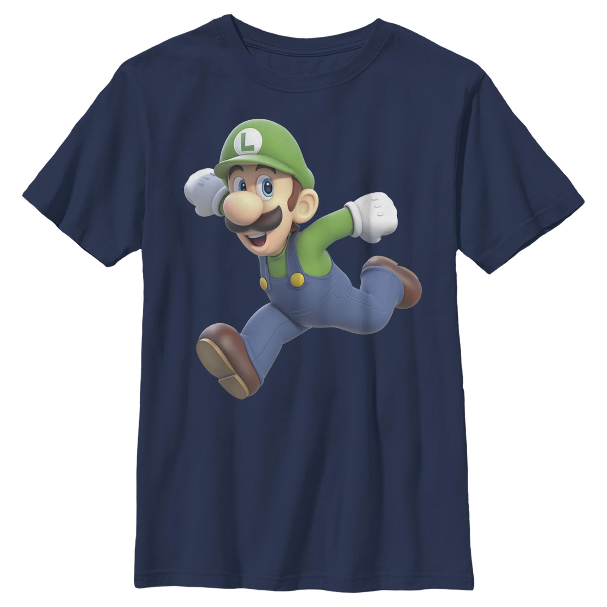 Boy's Nintendo Super Mario Luigi Run Graphic T-Shirt - Walmart.com