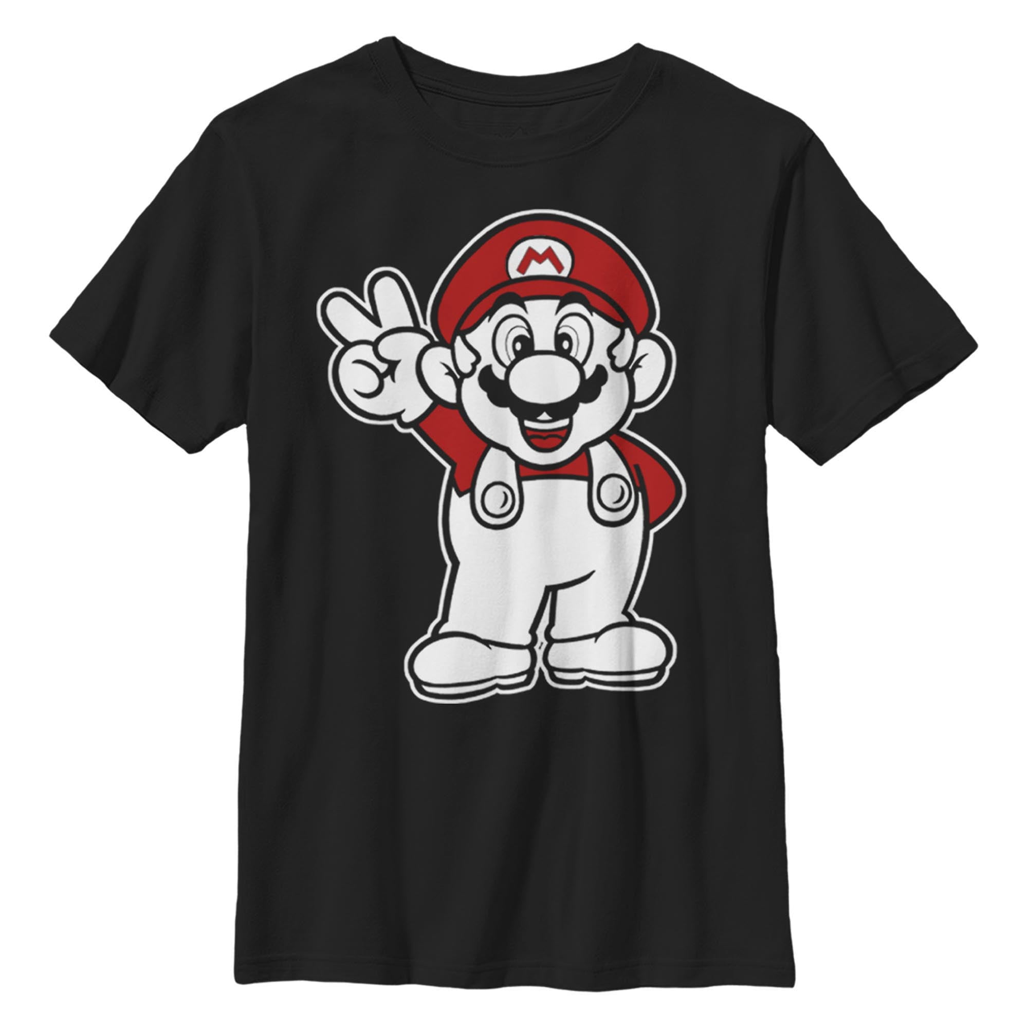 Boy's Nintendo Super Mario Peace Graphic T-Shirt - Walmart.com