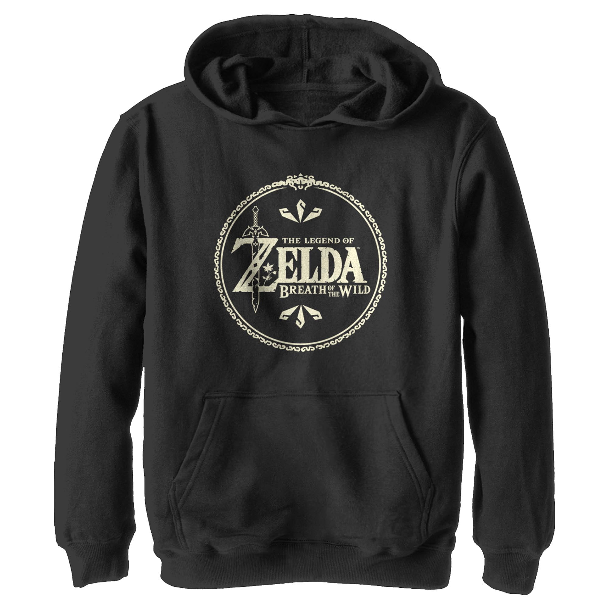 Boy's Nintendo The Legend of Zelda Breath of the Wild Circle Logo Pull Over Hoodie - Walmart.com