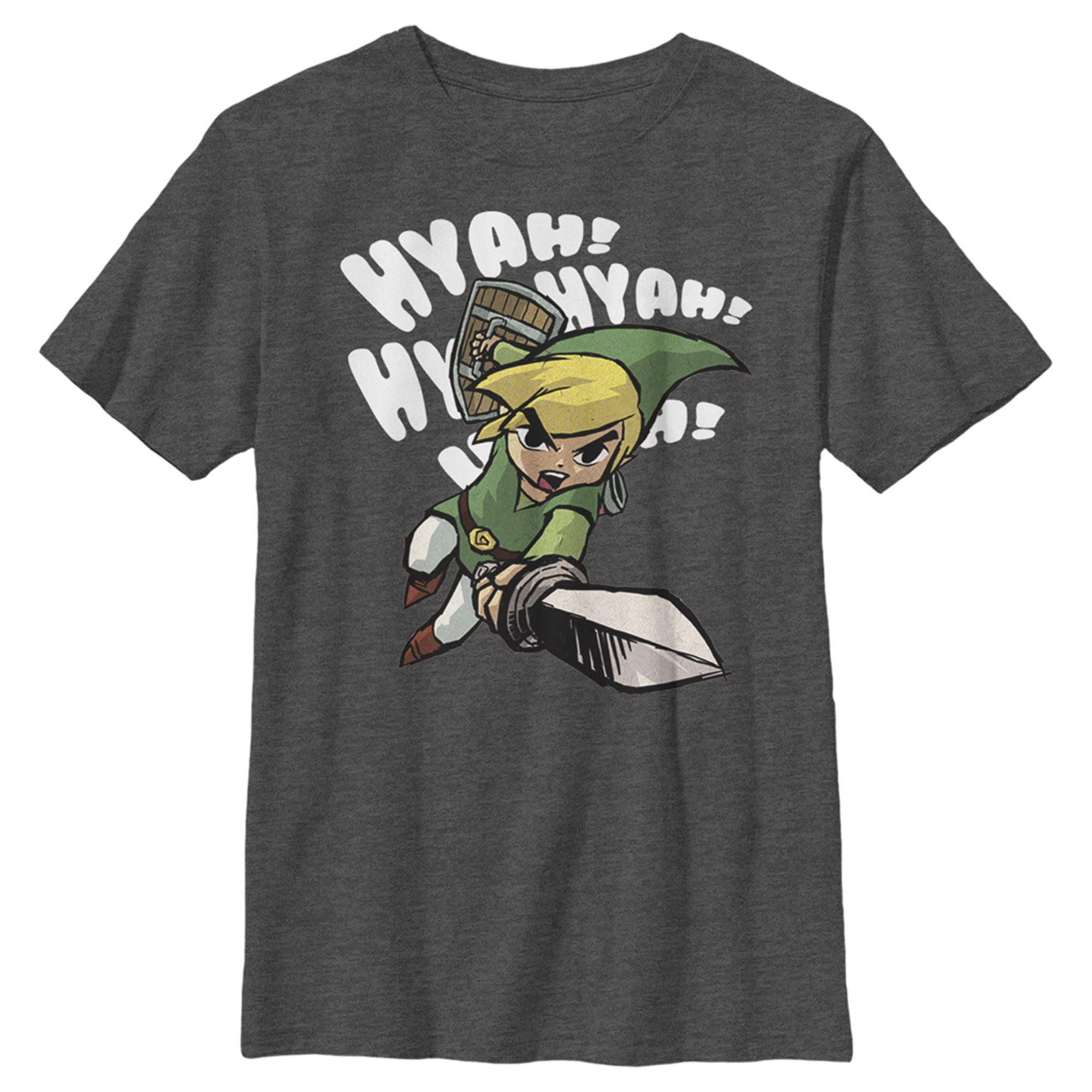 Boy's Nintendo The Legend of Zelda The Windwaker Link Hyah Graphic Tee ...