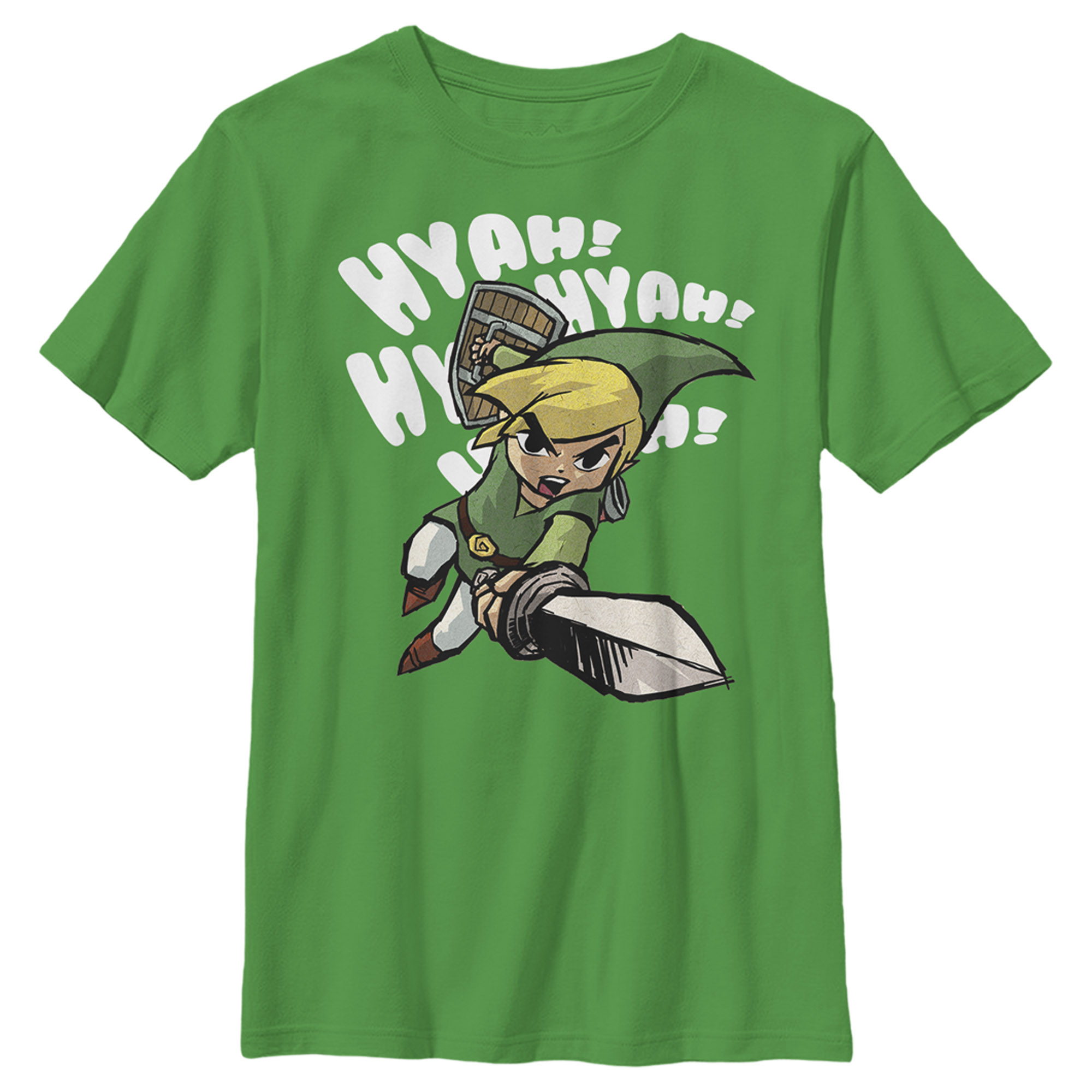 Boy's Nintendo The Legend of Zelda The Windwaker Link Hyah Graphic Tee ...