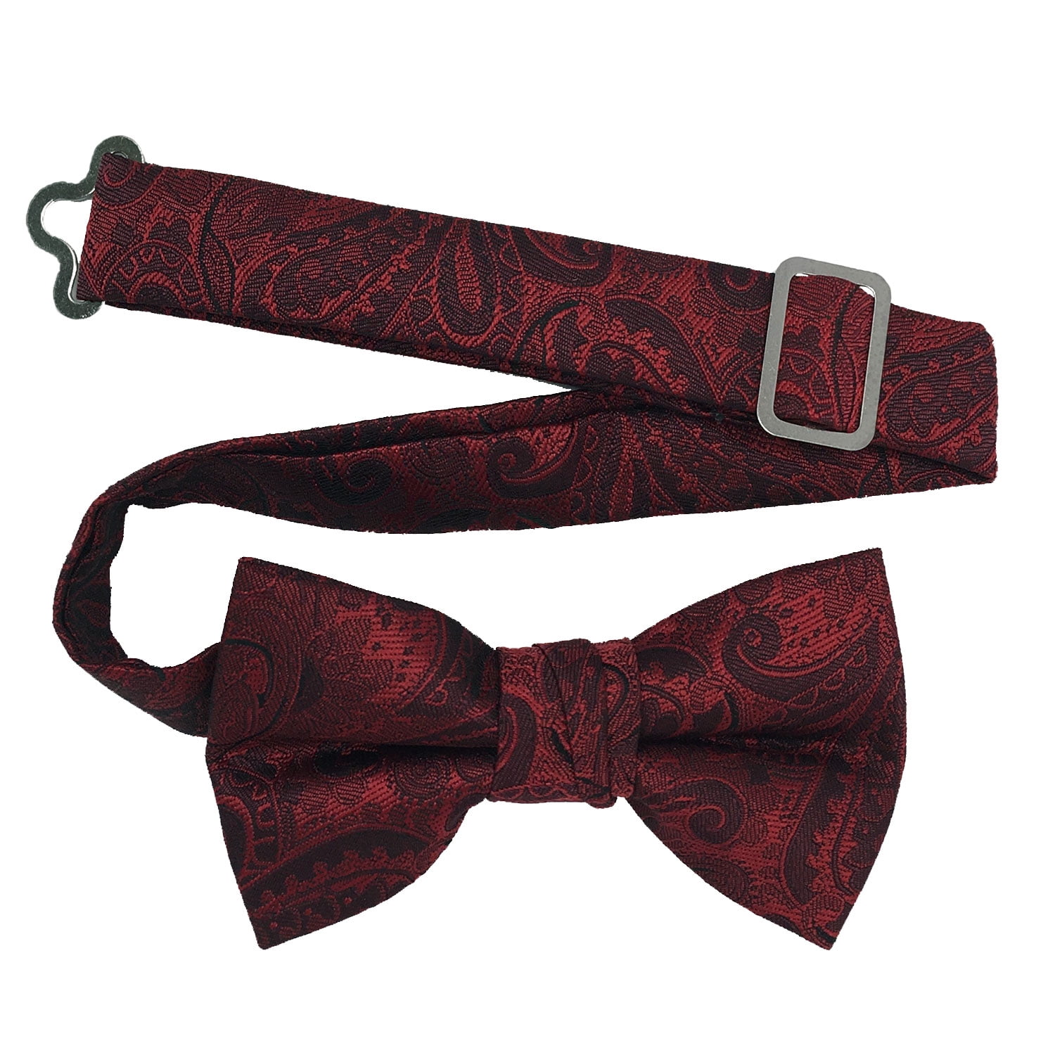 Boy’s Paisley Apple Formal Satin Pre-Tied Bow Tie in a Variety of ...