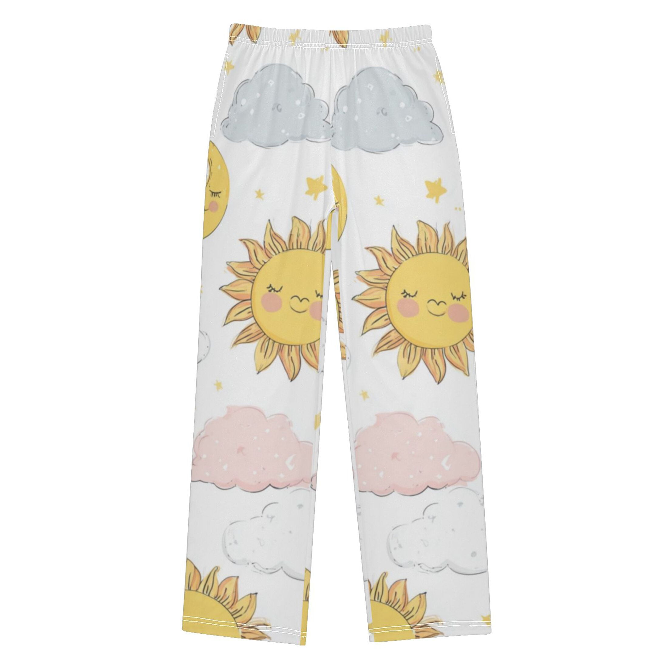 Boy's Pajama Pants Long Sleep Pants With 2 Pockets Soft Lightweight Sun ...
