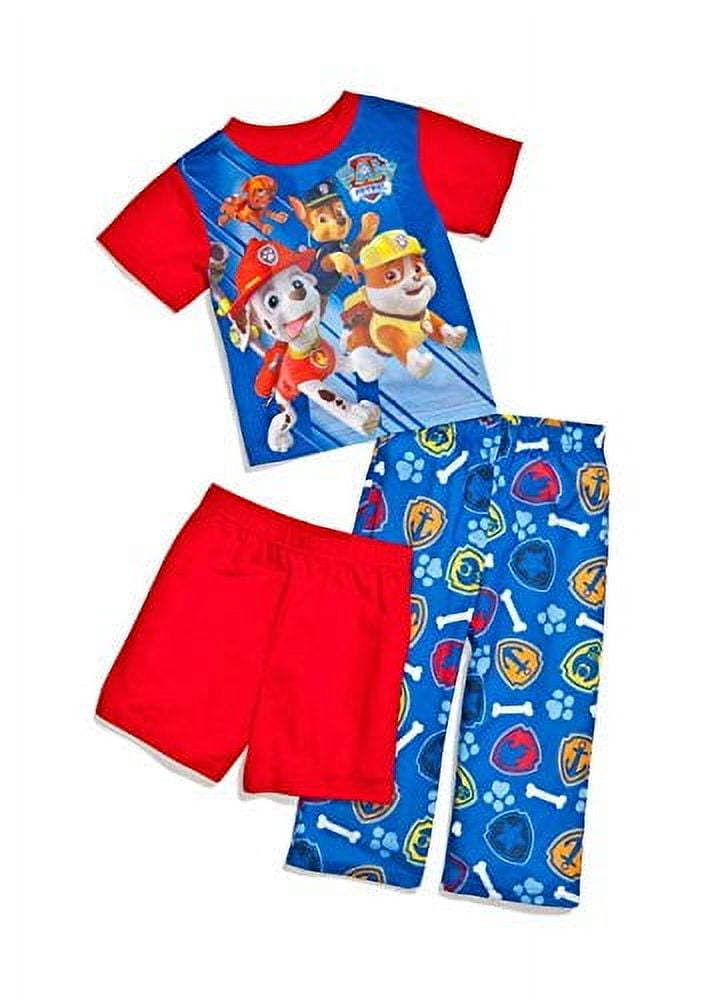Boy's Paw Patrol Chase, Rubble, Zuma and Marshall 3-Pc Pajama Set, Size ...