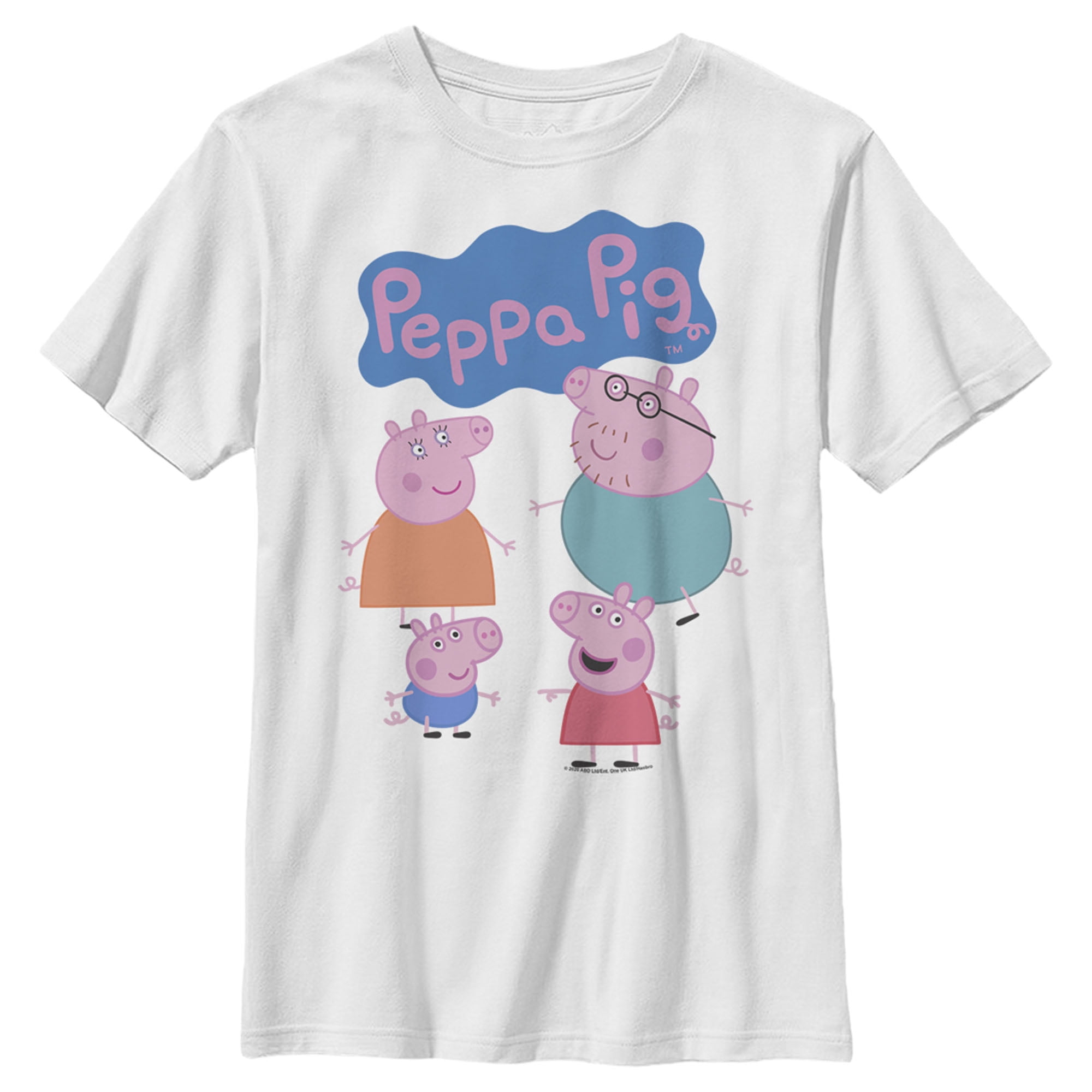 Boy's Peppa Pig Family Logo Graphic T-Shirt - Walmart.com
