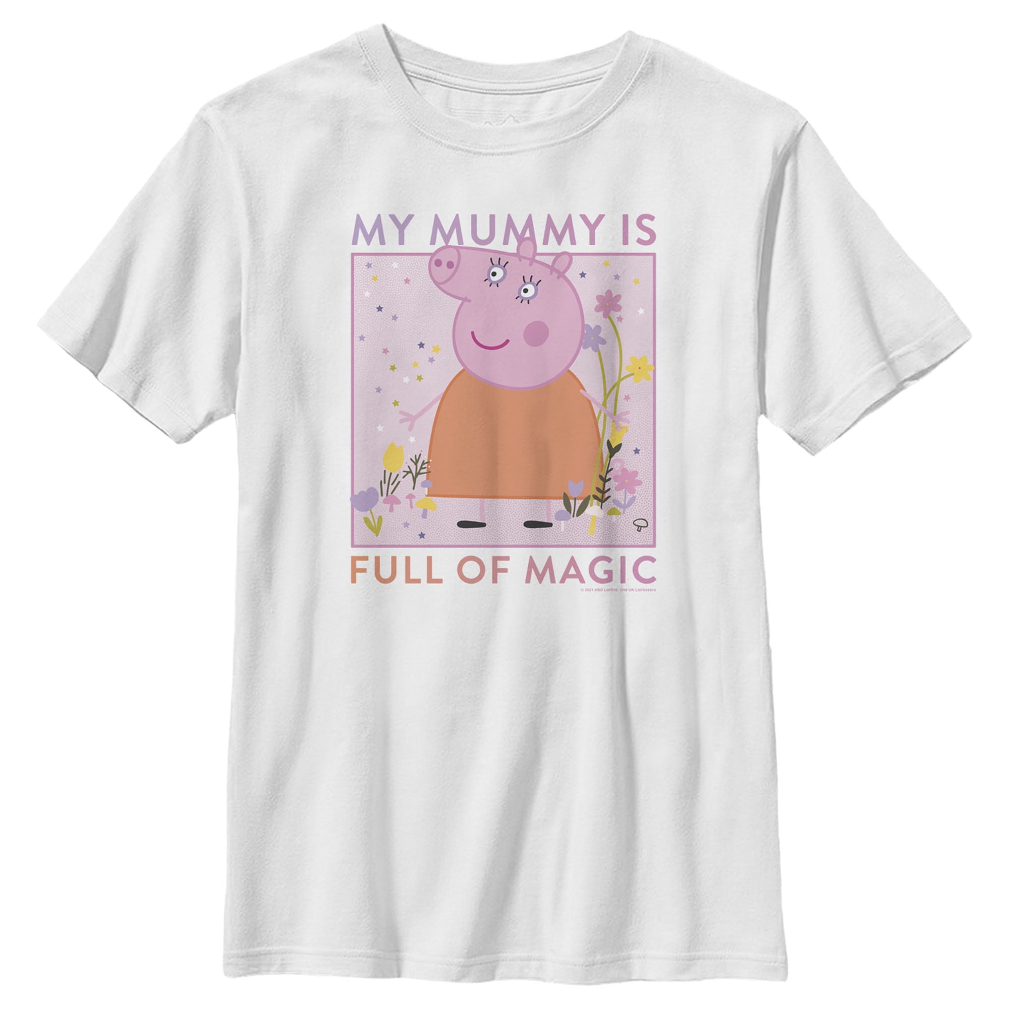 Boy's Peppa Pig My Mummy Is Full of Magic Graphic Tee White Small - Walmart.com