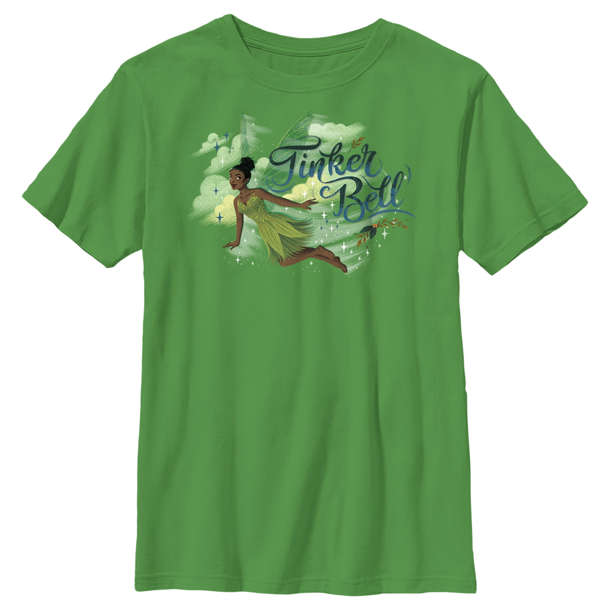Boy's Peter Pan & Wendy Tinker Bell Portrait Graphic Tee Kelly Green ...