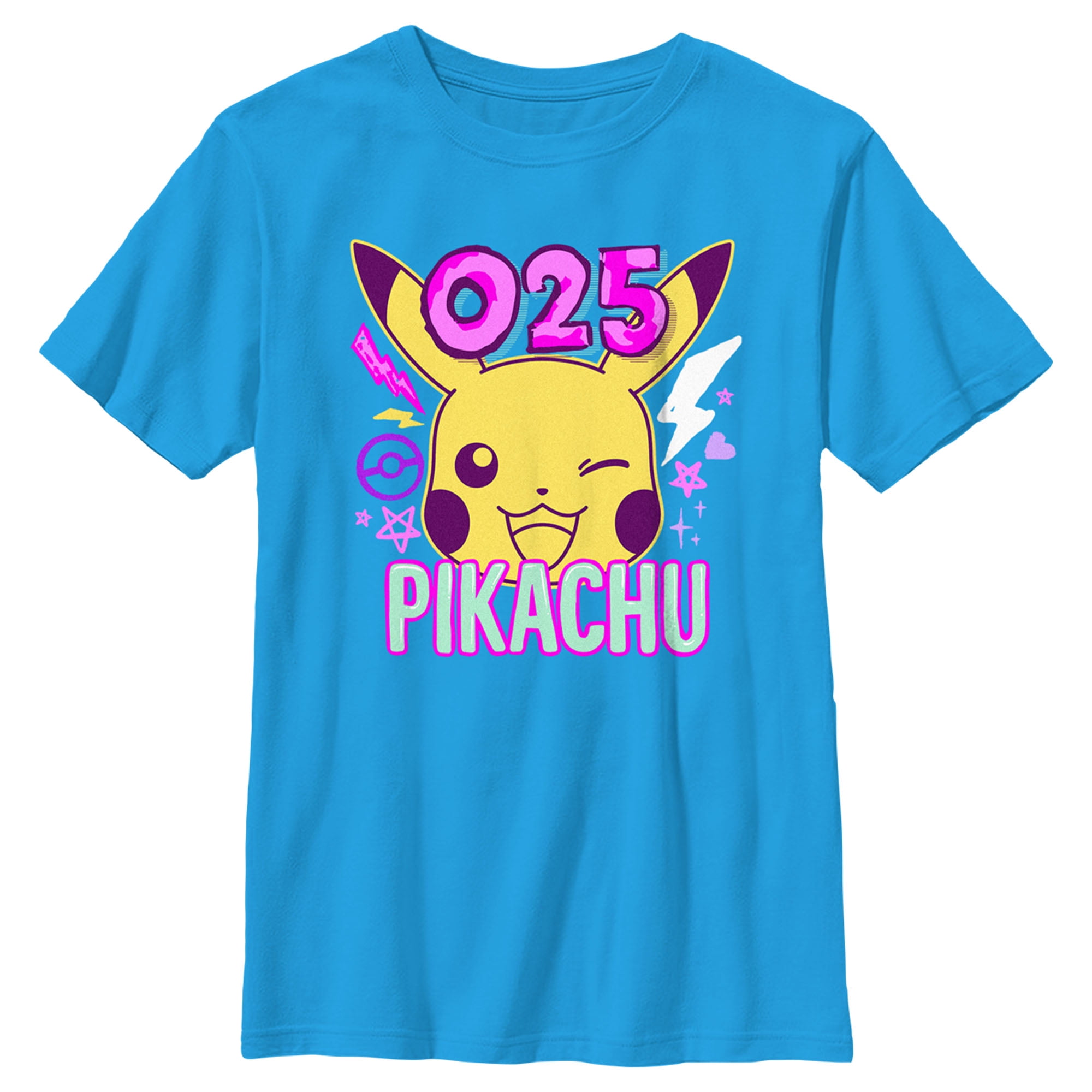 Boy's Pokemon 025 Pikachu Graphic Tee Turquoise Small - Walmart.com
