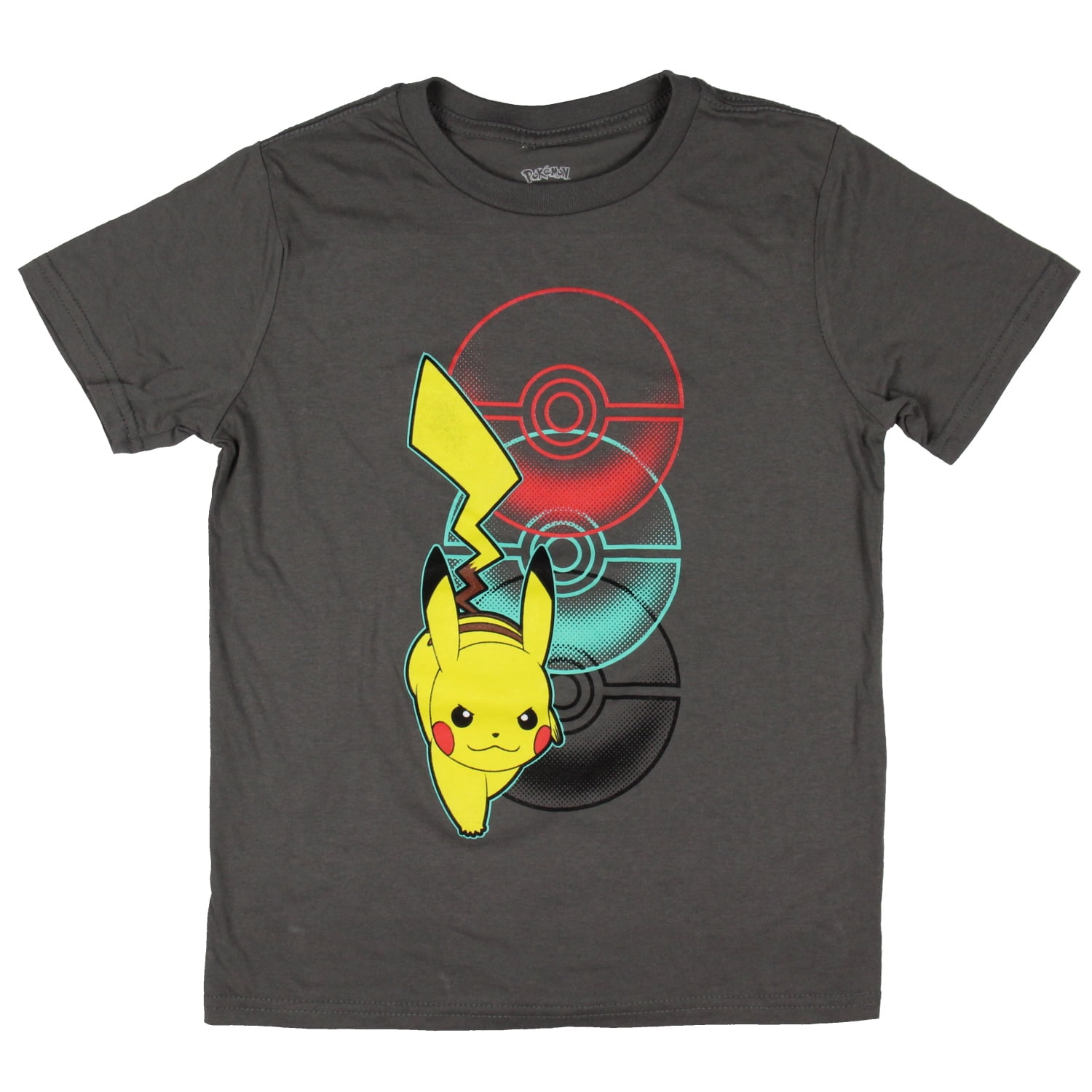 Pokemon Boys' Pikachu Poke Balls Graphic Tee, Kids Merchandise, Pokemon ...