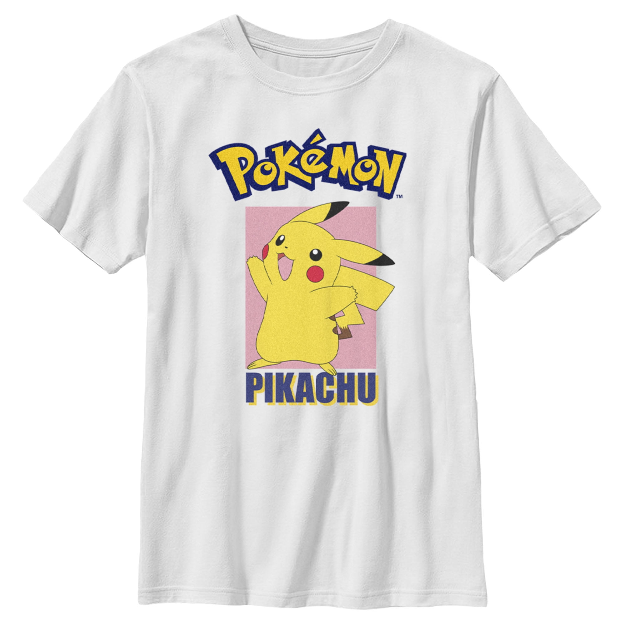 Boy's Pokemon Pikachu Portrait Graphic Tee White X Large - Walmart.com