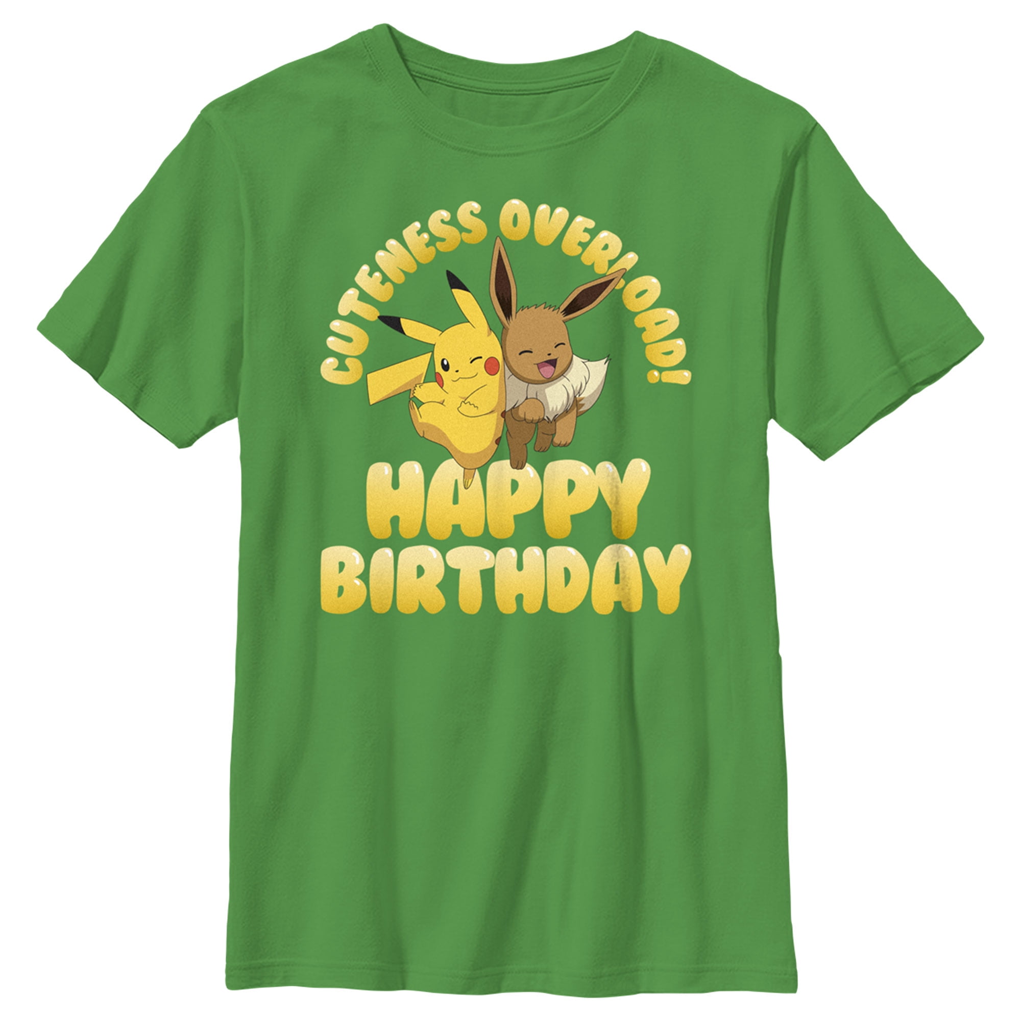 Boy's Pokemon Pikachu and Eevee Cuteness Overload Happy Birthday ...