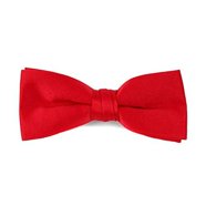 New Satin Red Bow Tie Baby Toddler Kid Teen Boys Wedding Formal Party S ...