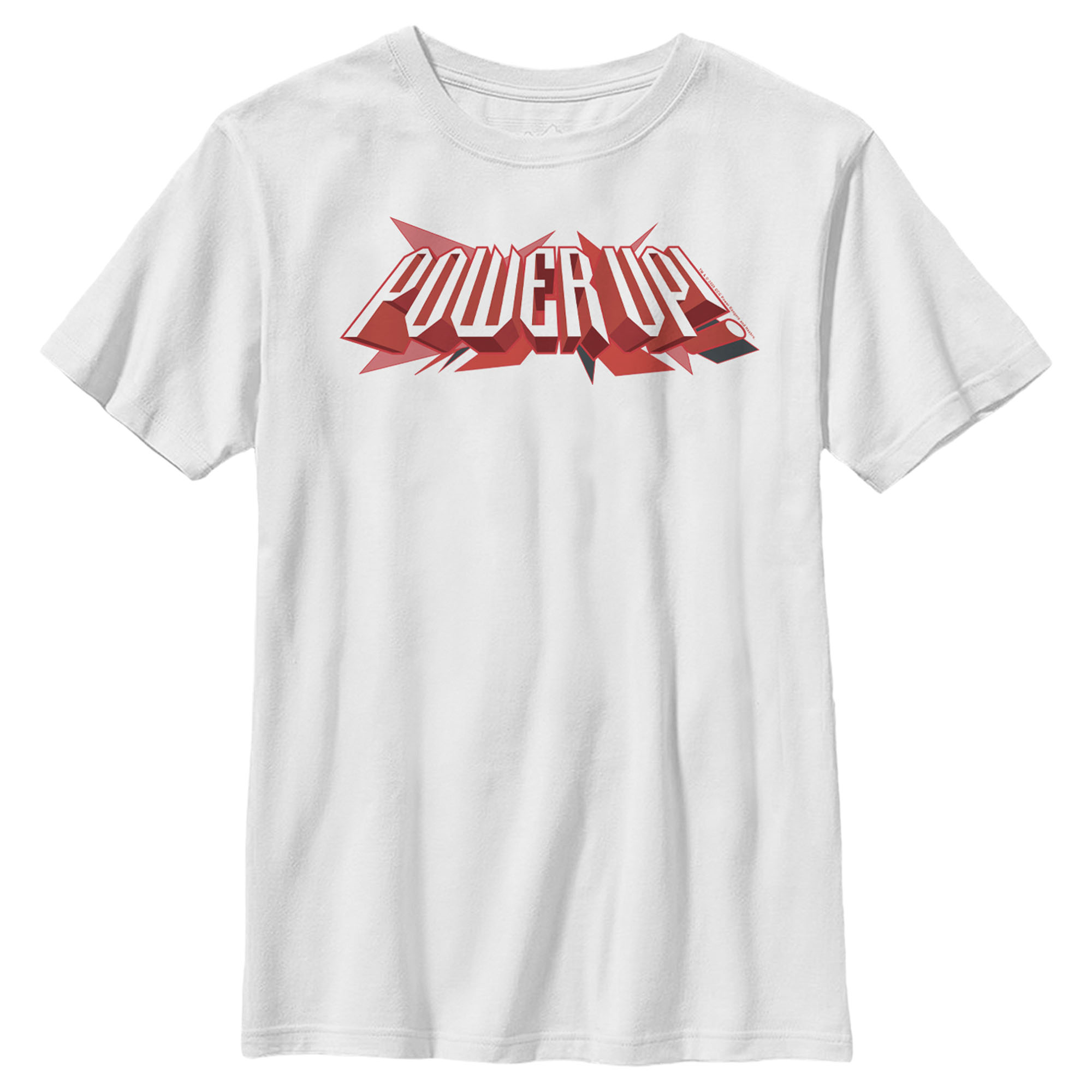 Boy's Power Rangers Power Up Motto Graphic Tee White Large - Walmart.com