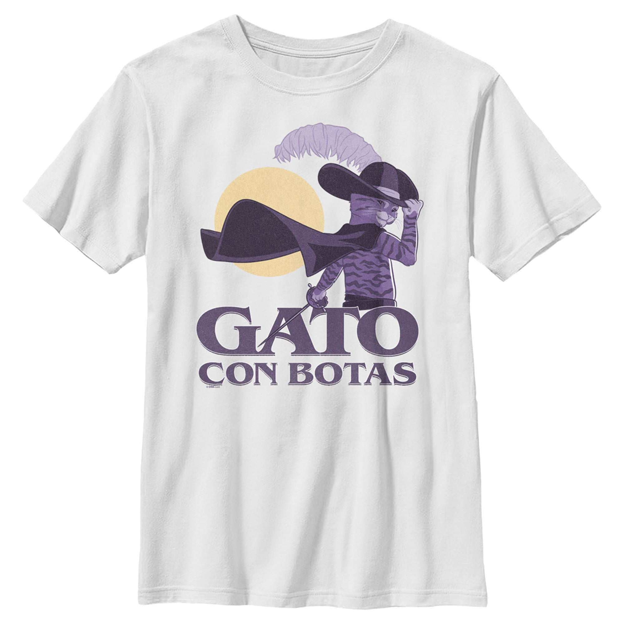 Boy's Puss in Boots: The Last Wish Gato Con Botas Graphic Tee White X ...