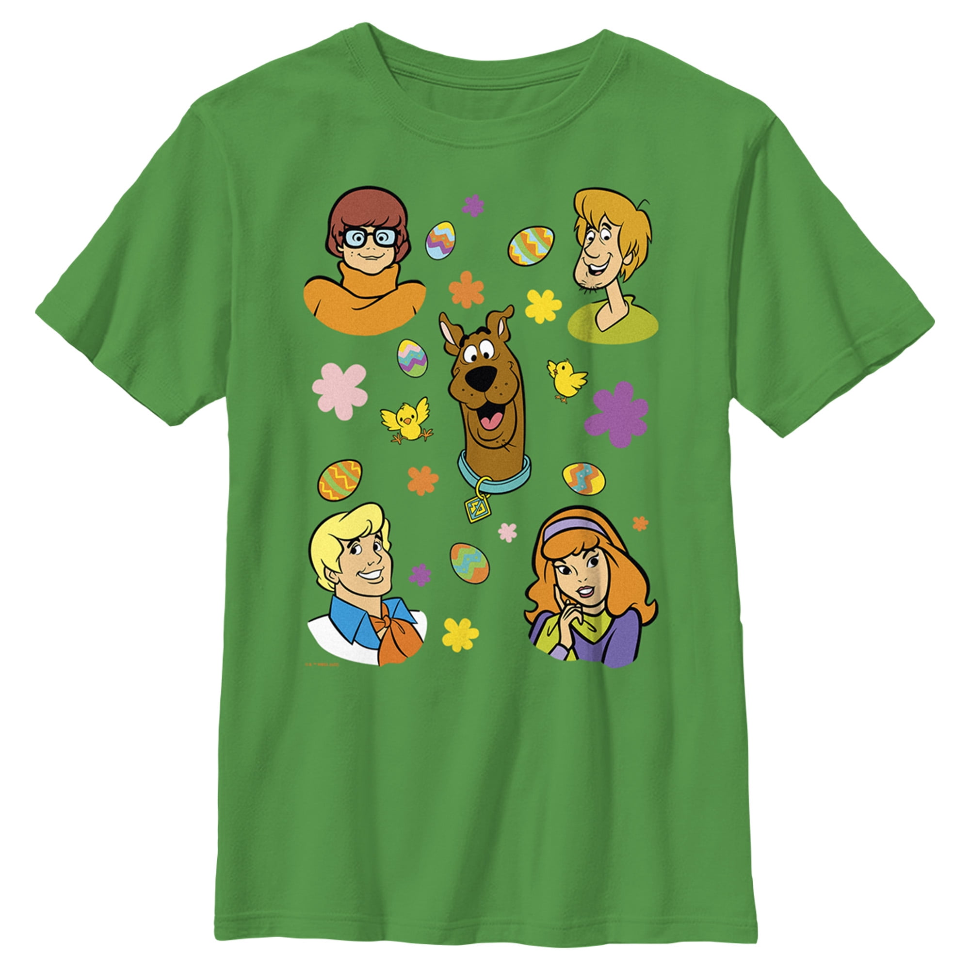 Boy's Scooby Doo Easter Eggy Gang Graphic Tee Kelly Green Medium - Walmart.com