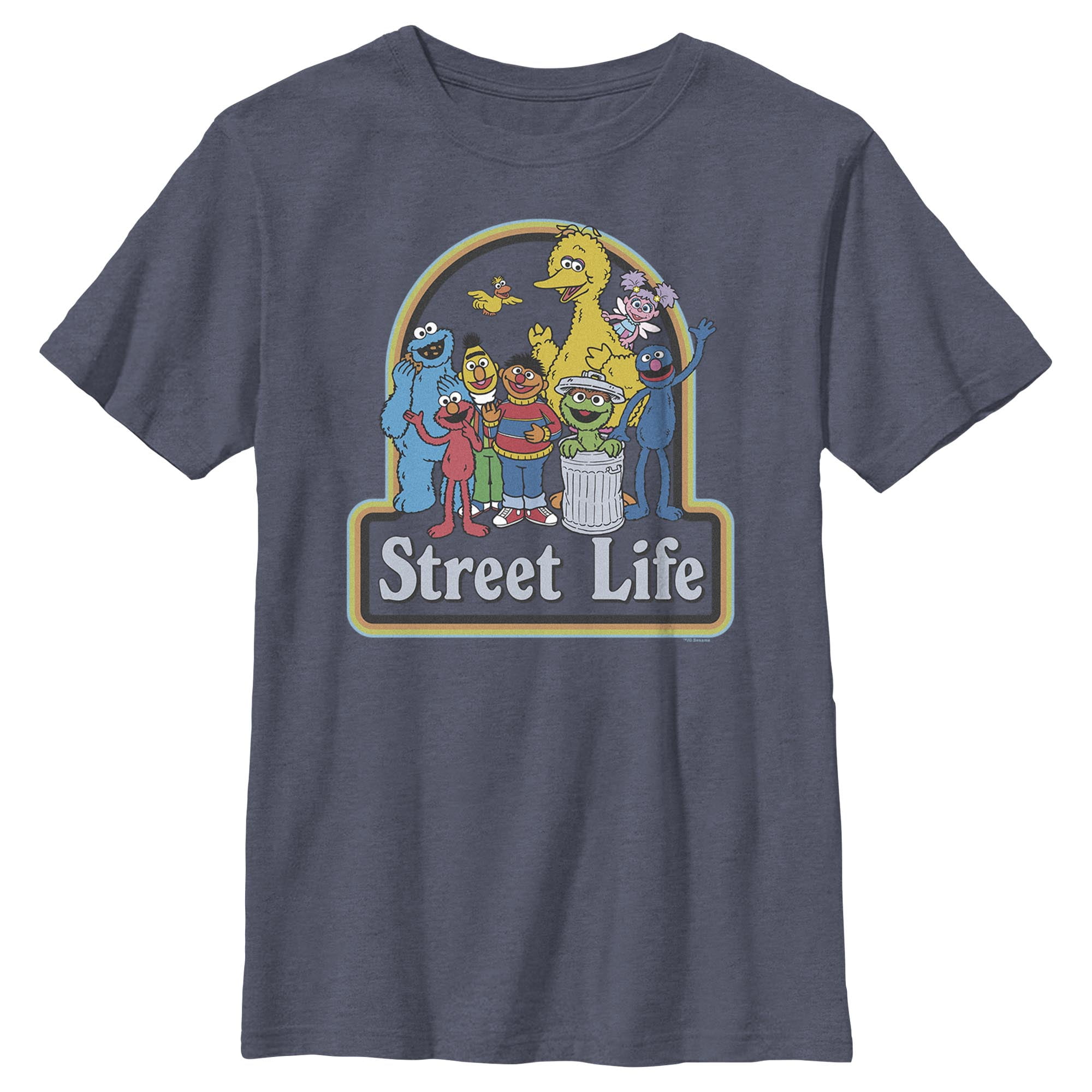 Boy's Sesame Street Friends for Life Group Graphic T-Shirt - Walmart.com