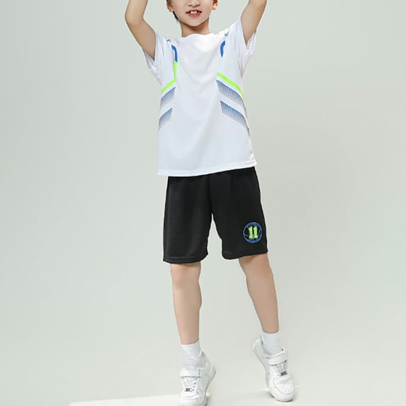Boy's Short Sleeved Running Suit Casual Quick Drying Clothes For Boys ...