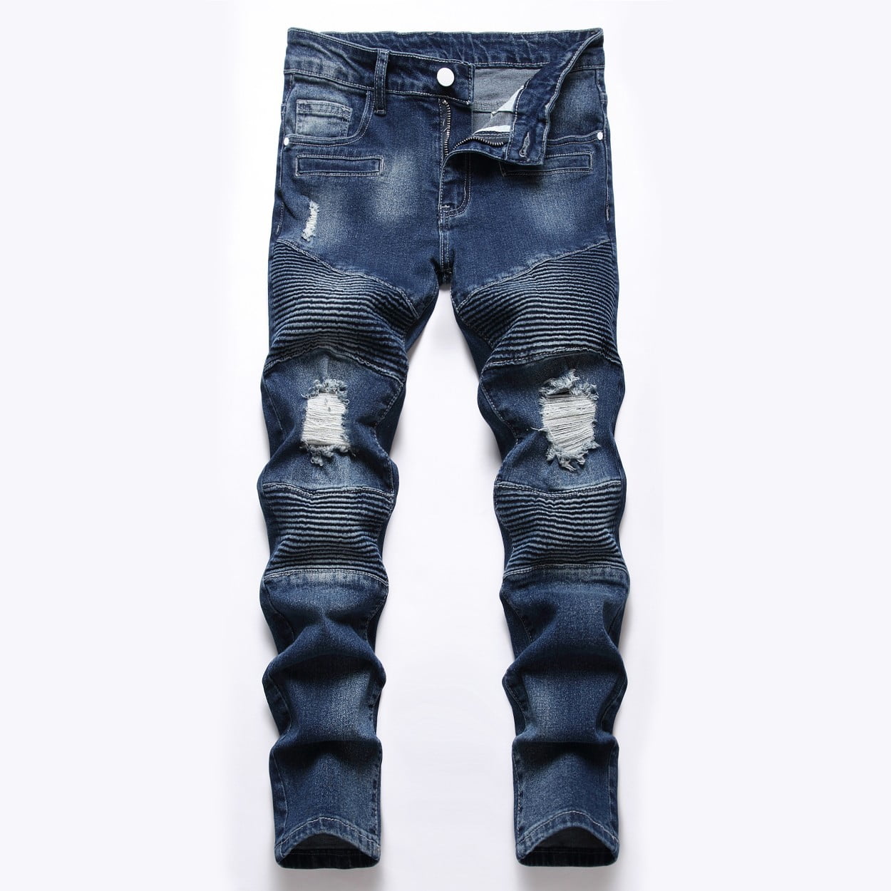 Boy's Skinny Fit Ripped Destroyed Distressed Fashion Kids Stretch Slim ...