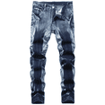 Boy's Skinny Jeans Slim Fit Comfy Jeans Ripped Destroyed Distressed ...
