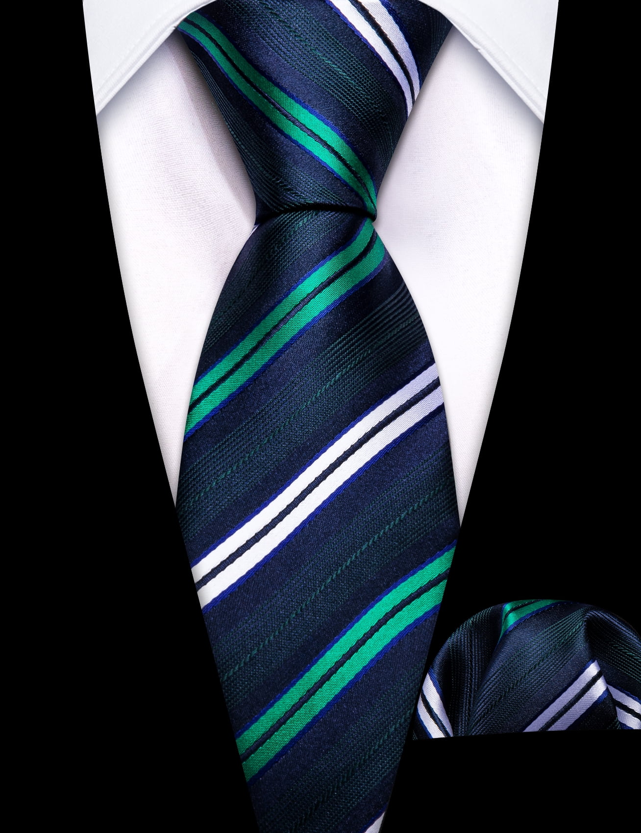 Boy's Slef Necktie Kids Tie Regular Silk Woven Stripe Flower Solid ...