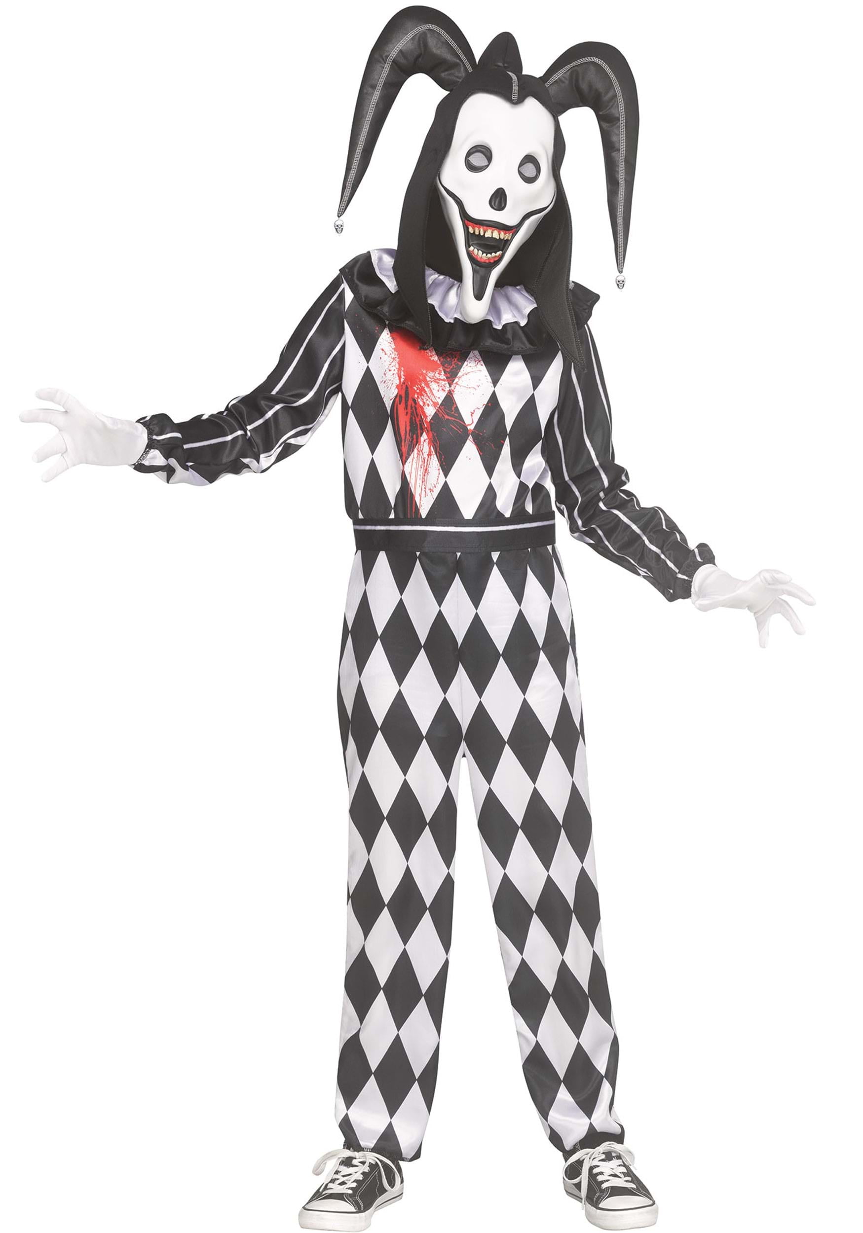 Boy's Smiler Dark Jester Costume - Walmart.com