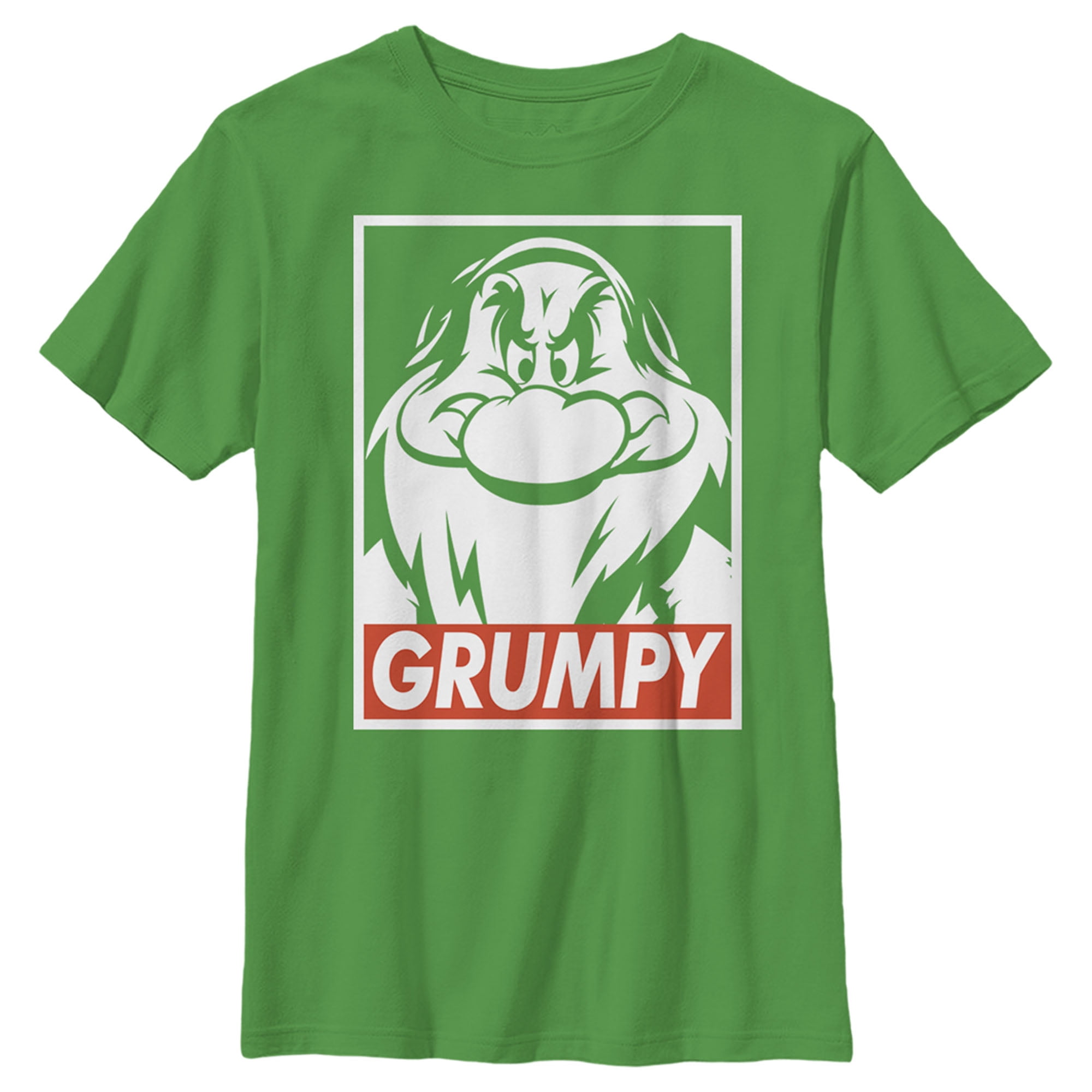 Boy's Snow White and the Seven Dwarfs Grumps Box Logo Graphic Tee Kelly ...