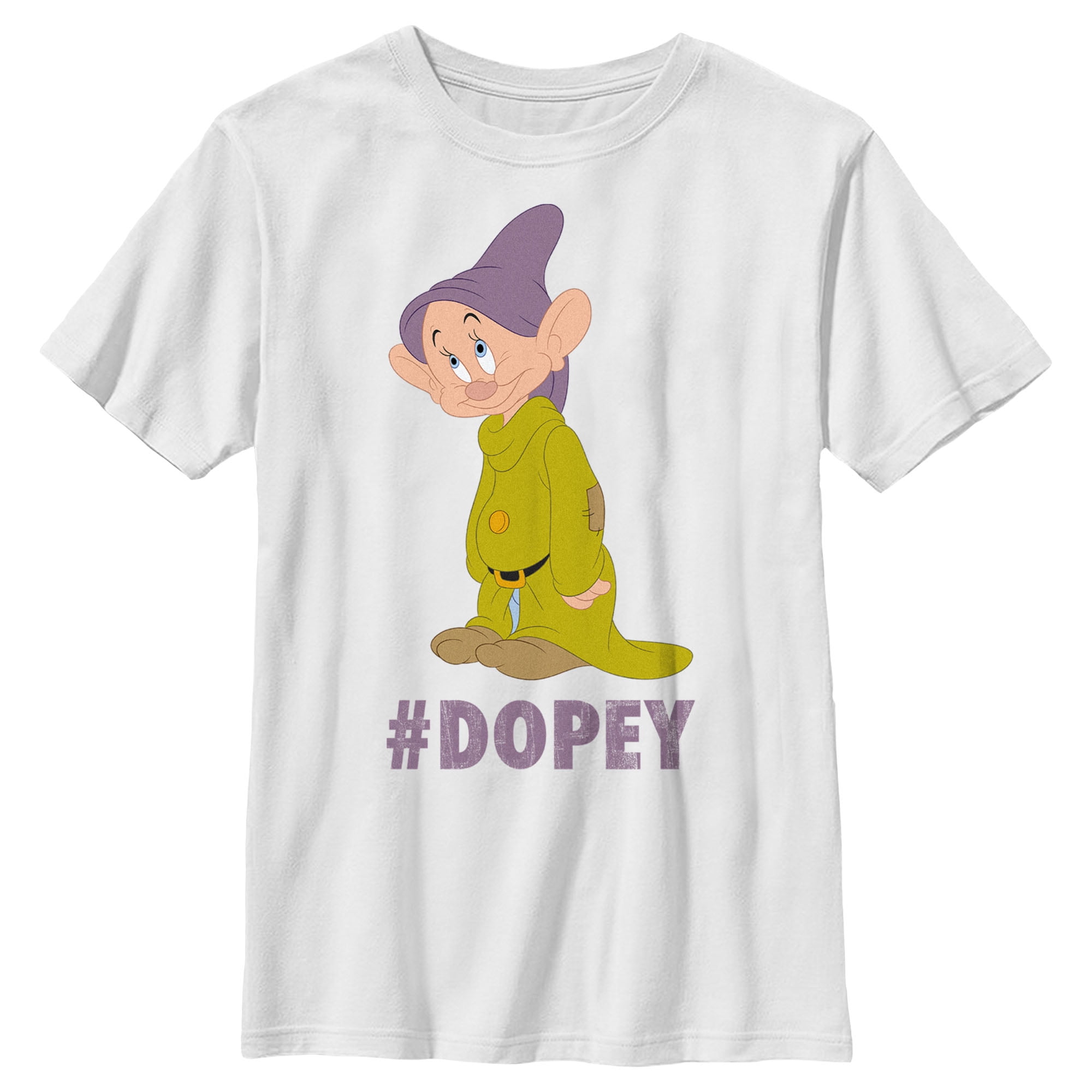 Boy's Snow White and the Seven Dwarfs Hashtag Dopey Graphic Tee White ...