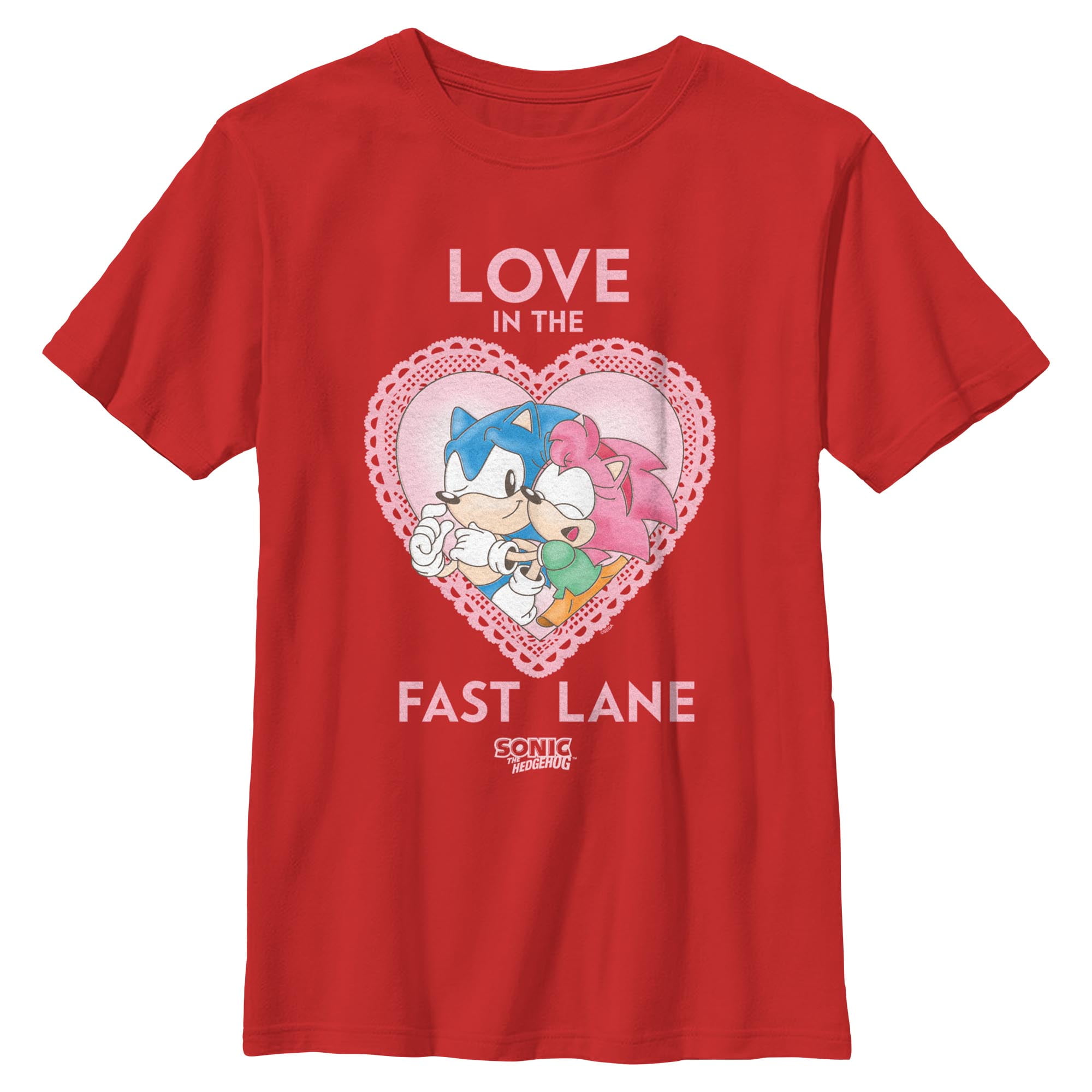 Boy's Sonic the Hedgehog Love In The Fast Lane Graphic T-Shirt ...