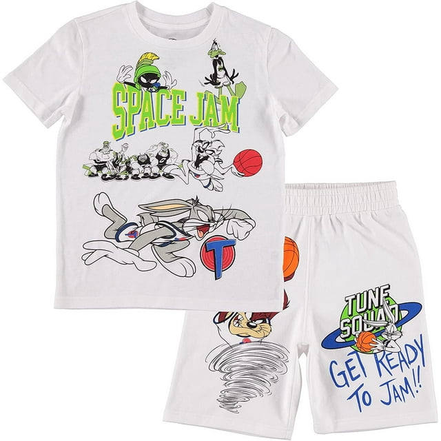 Space Jam Boys Basketball Outfit - Kids Merchandise, Boy's Shorts and T ...