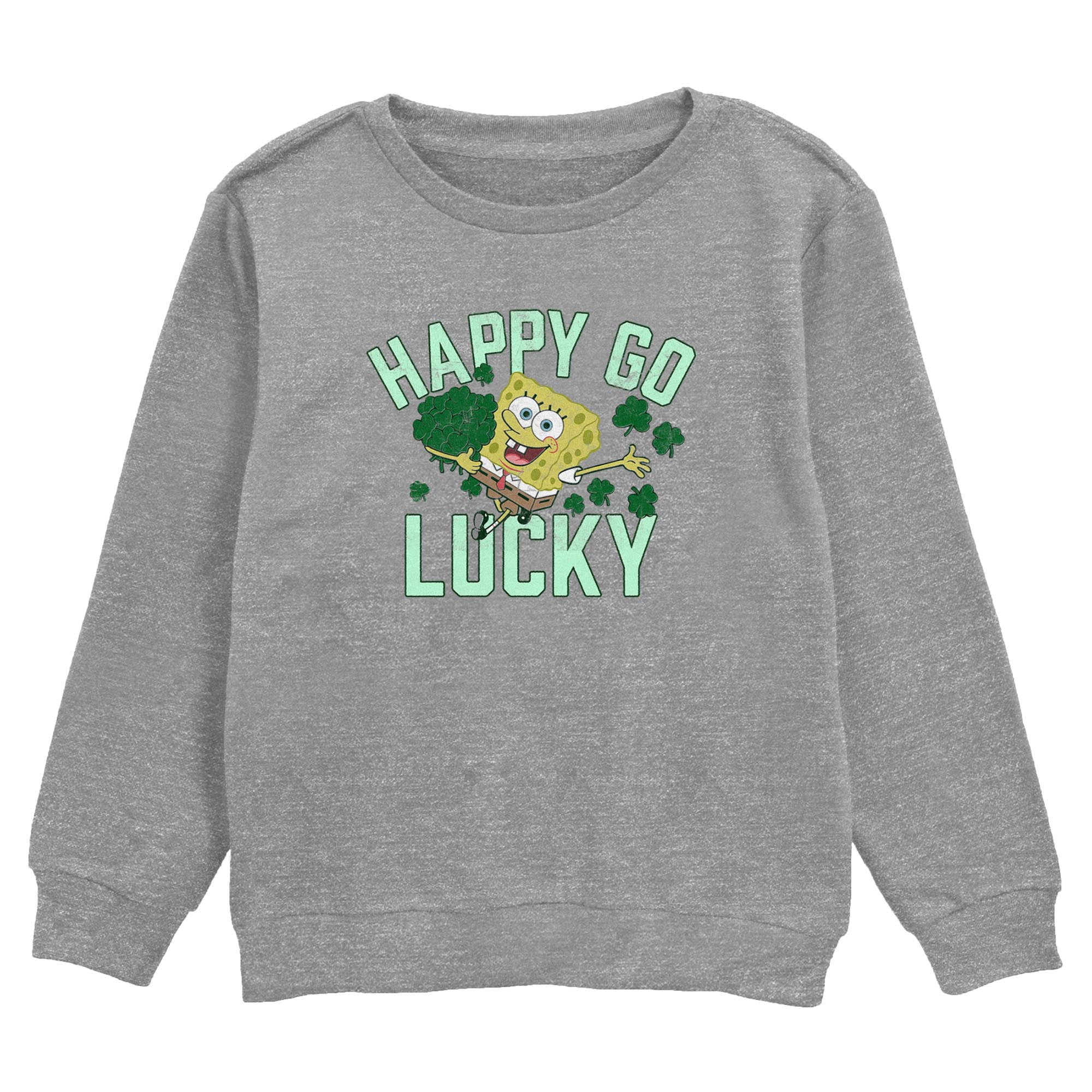 Boy's SpongeBob SquarePants Happy Go Lucky Sweatshirt - Walmart.com