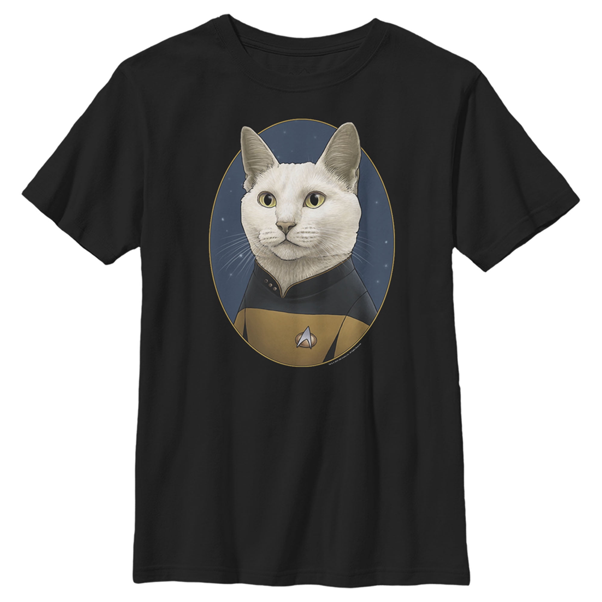 Boy's Star Trek: The Next Generation Commander Data Cat Graphic Tee ...