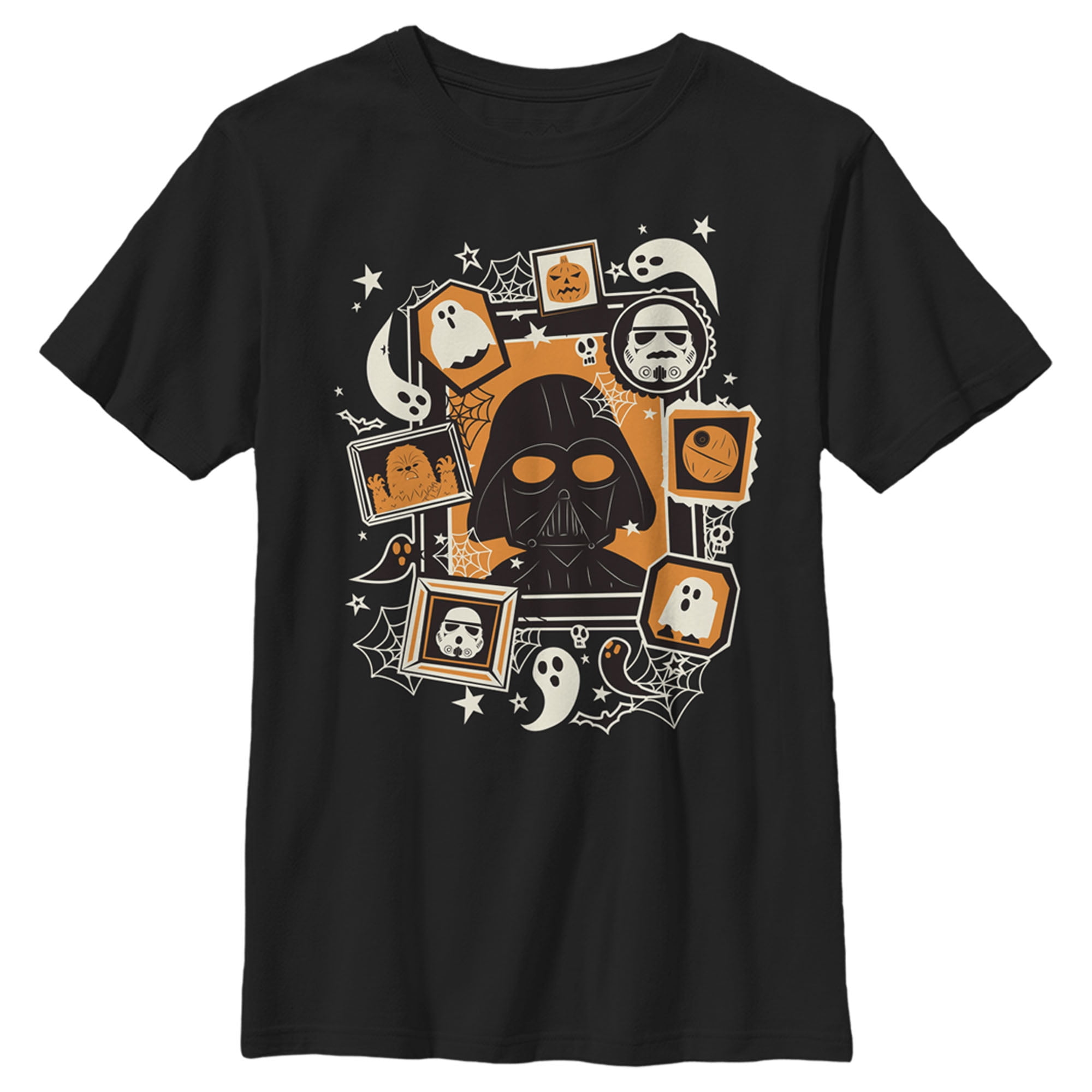 Boy's Star Wars Dark Side Halloween Graphic Tee Black Small - Walmart.com