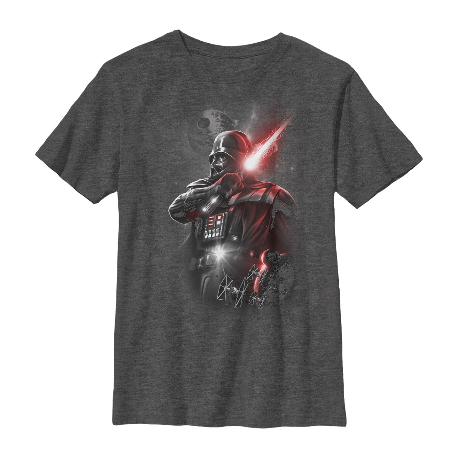 Boy's Star Wars Epic Darth Vader Graphic Tee Charcoal Heather Large ...