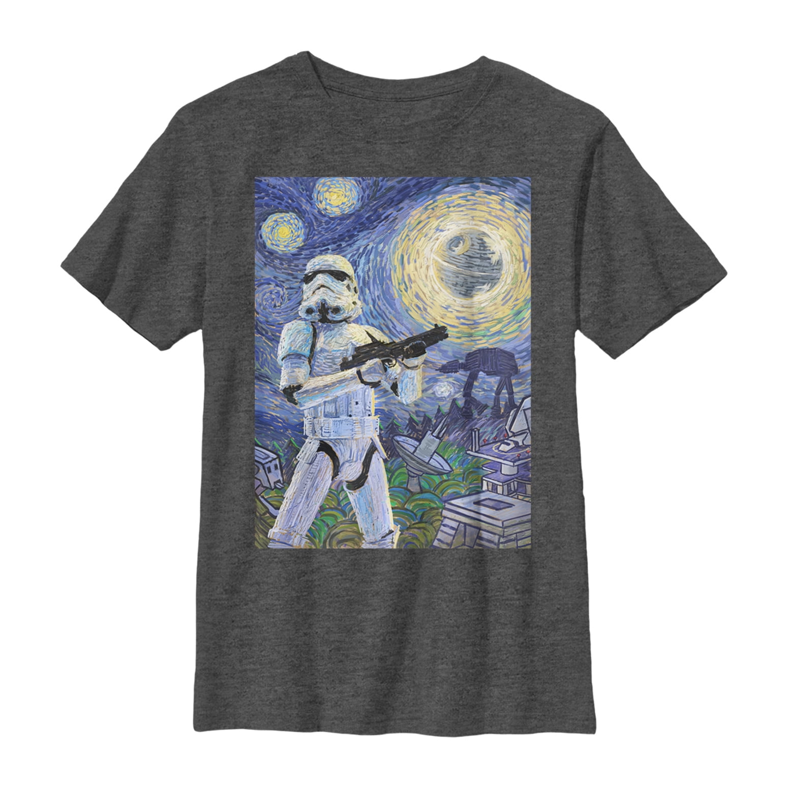 Boy's Star Wars Stormtrooper Starry Night Graphic Tee Black X Large ...