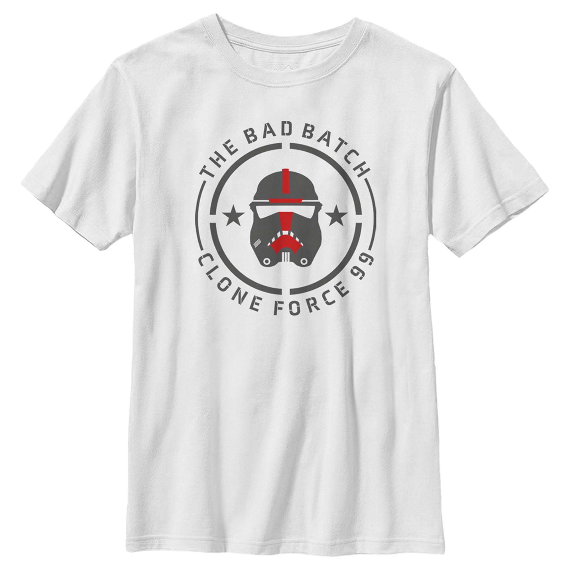 Boy's Star Wars: The Bad Batch Clone Force 99 Badge Graphic Tee White ...