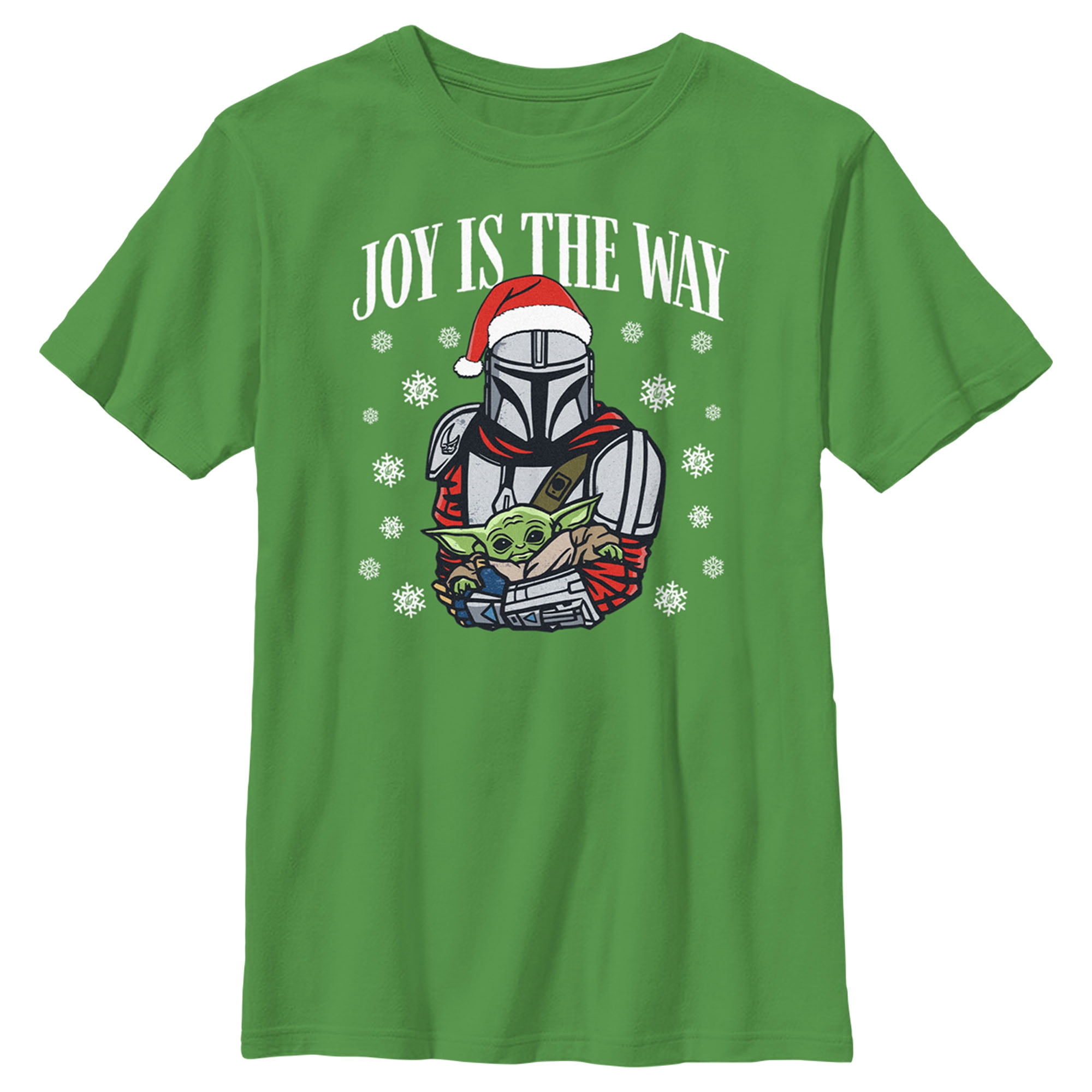Boy's Star Wars: The Mandalorian Christmas Grogu and Din Djarin Joy is ...