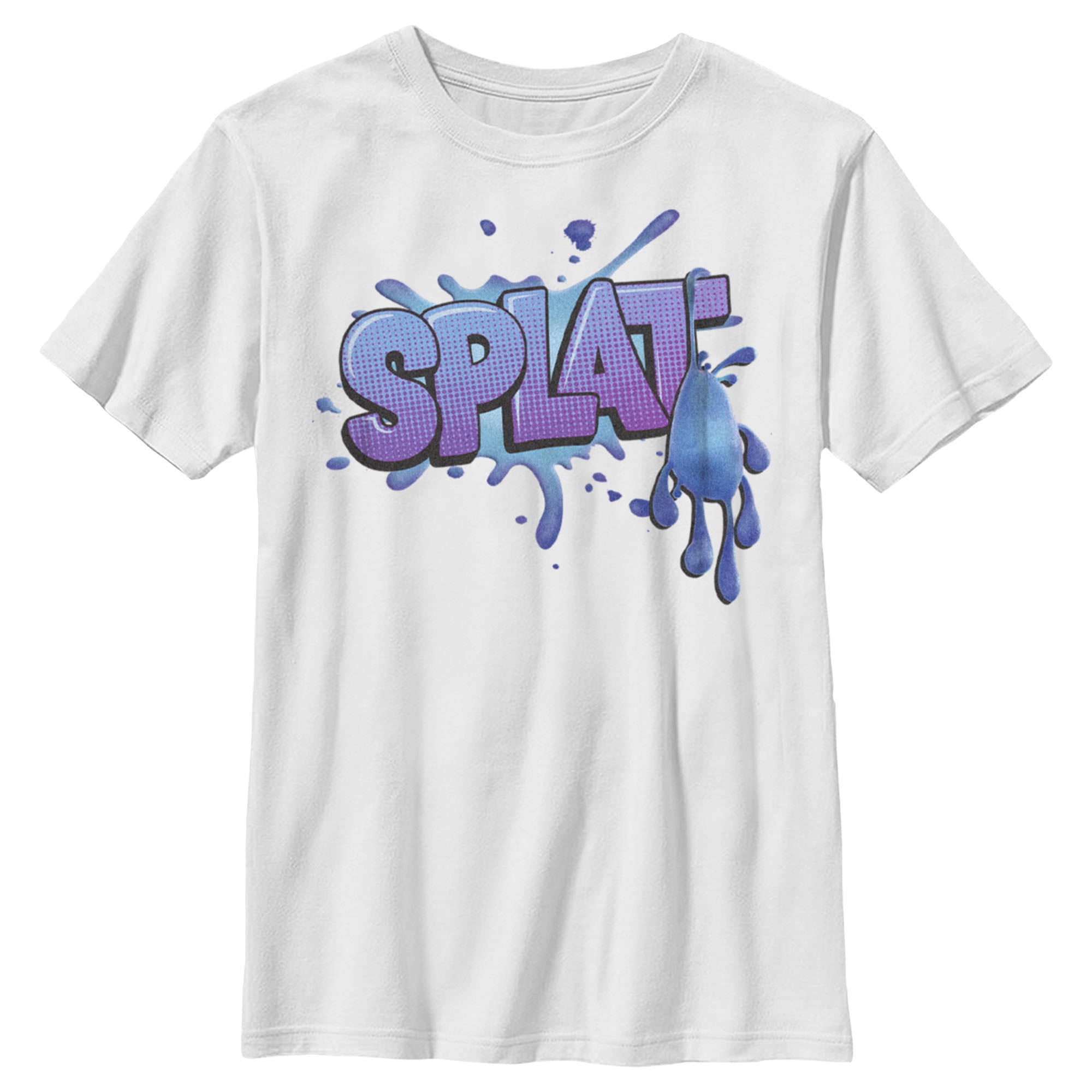 Boy's Strange World Splat Logo Graphic Tee White Medium - Walmart.com