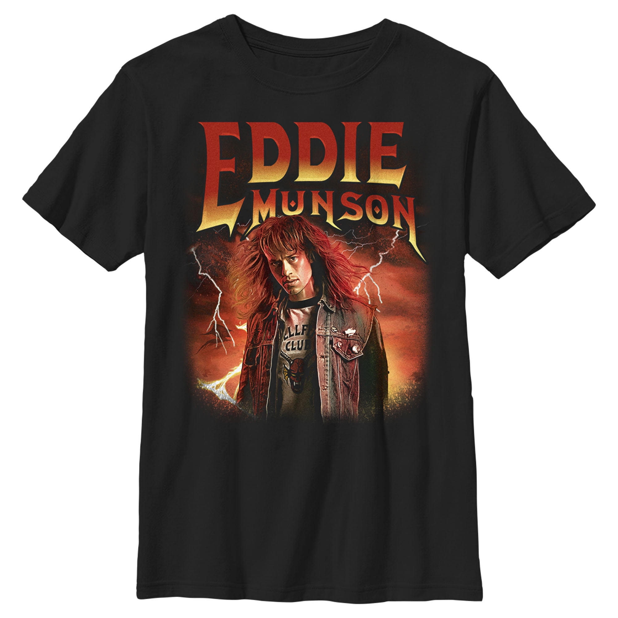 Boy's Stranger Things Eddie Munson Metalhead Graphic T-Shirt - Walmart.com