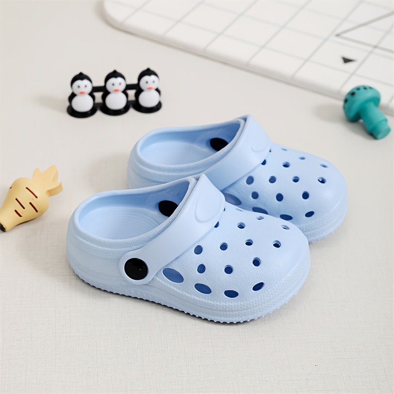 Boy's Stylish Solid Clogs, Outdoor Clog Garden Shoes, Comfortable ...