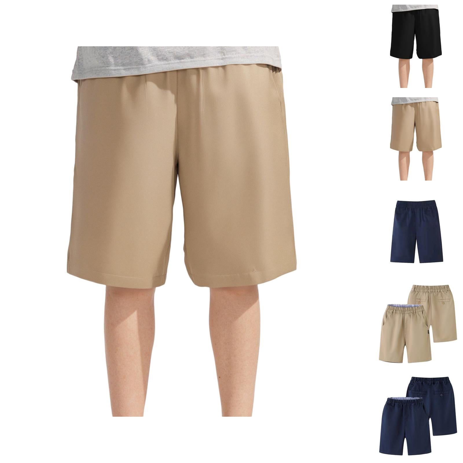 Boy's Summer Thin Style Elastic Waistband Pull On Jogger Shorts With ...