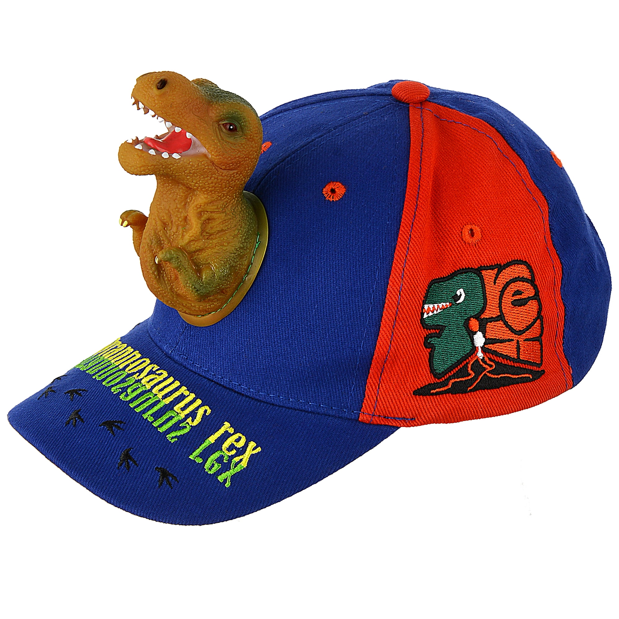 Boy’s Sun Hats 3D T-rex Jurassic Dinosaur Baseball Caps Cotton Funny Snapback Birthday Crazy ...