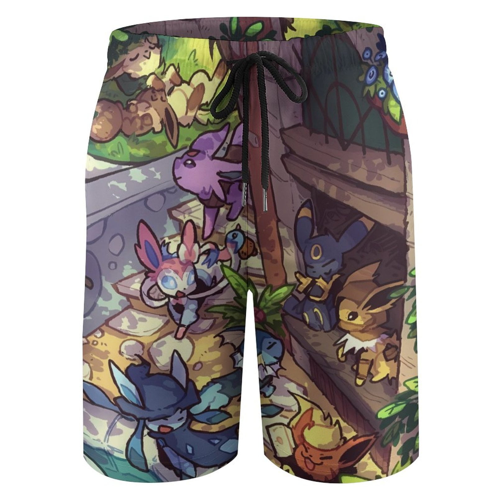 Boy's Swim Trunks Poke-mon Swimwear Quick Dry Swim Shorts Drawstring ...