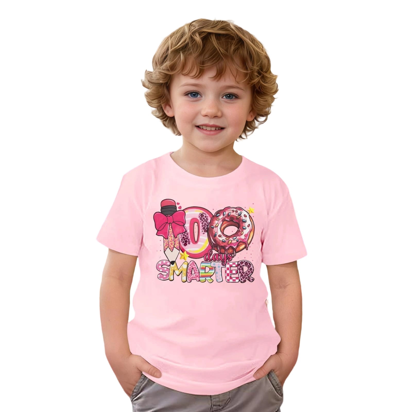 Boy's T Shirts Short Sleeve School Season Comfortable Cool Print Design ...