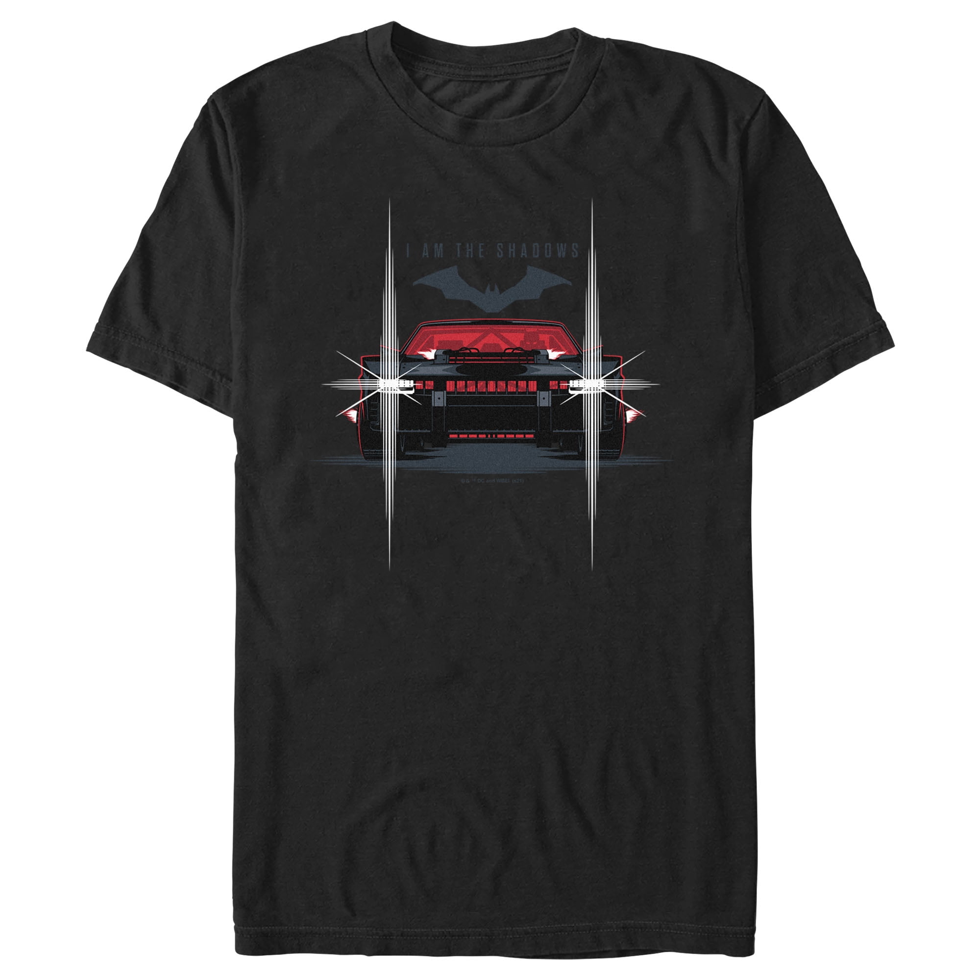 Boy's The Batman Batmobile Headlights I Am The Shadows Graphic Tee ...