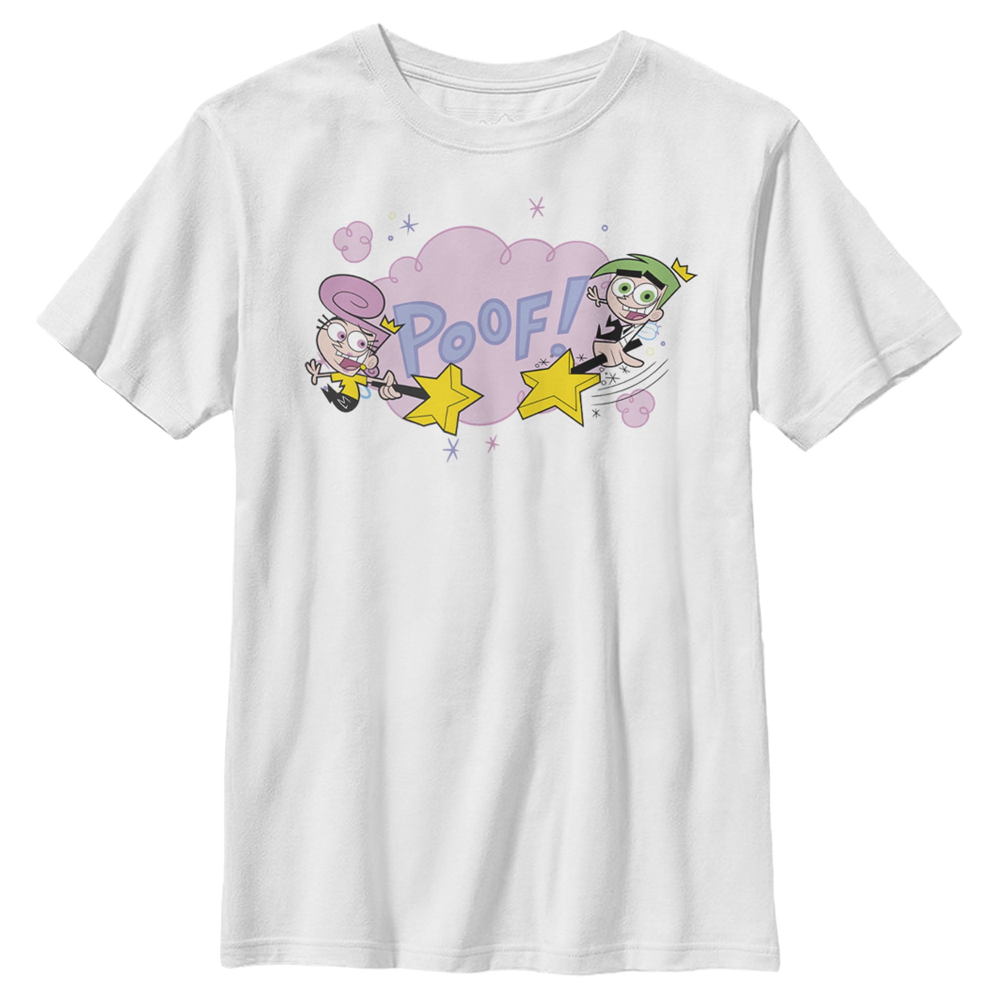 Boy's The Fairly OddParents Cosmo and Wanda Poof Graphic Tee White X ...