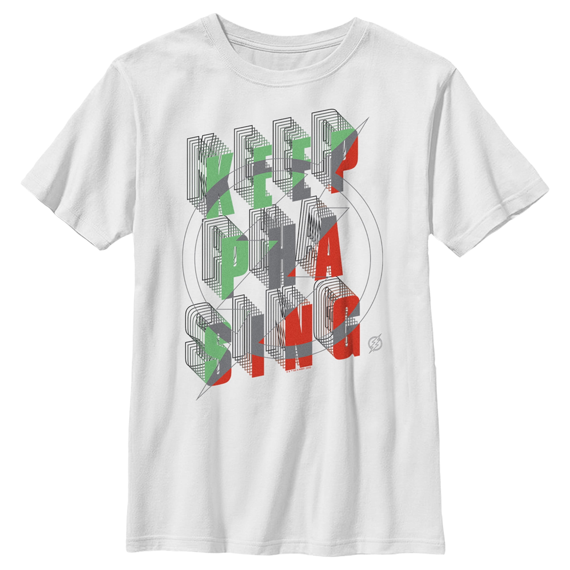 Boy's The Flash 3D Keep Phasing Graphic Tee White Large - Walmart.com