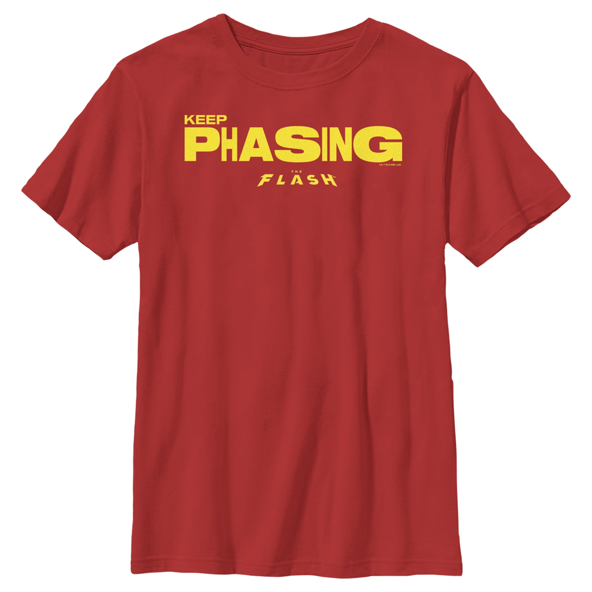 Boy's The Flash Keep Phasing Graphic Tee Red Medium - Walmart.com