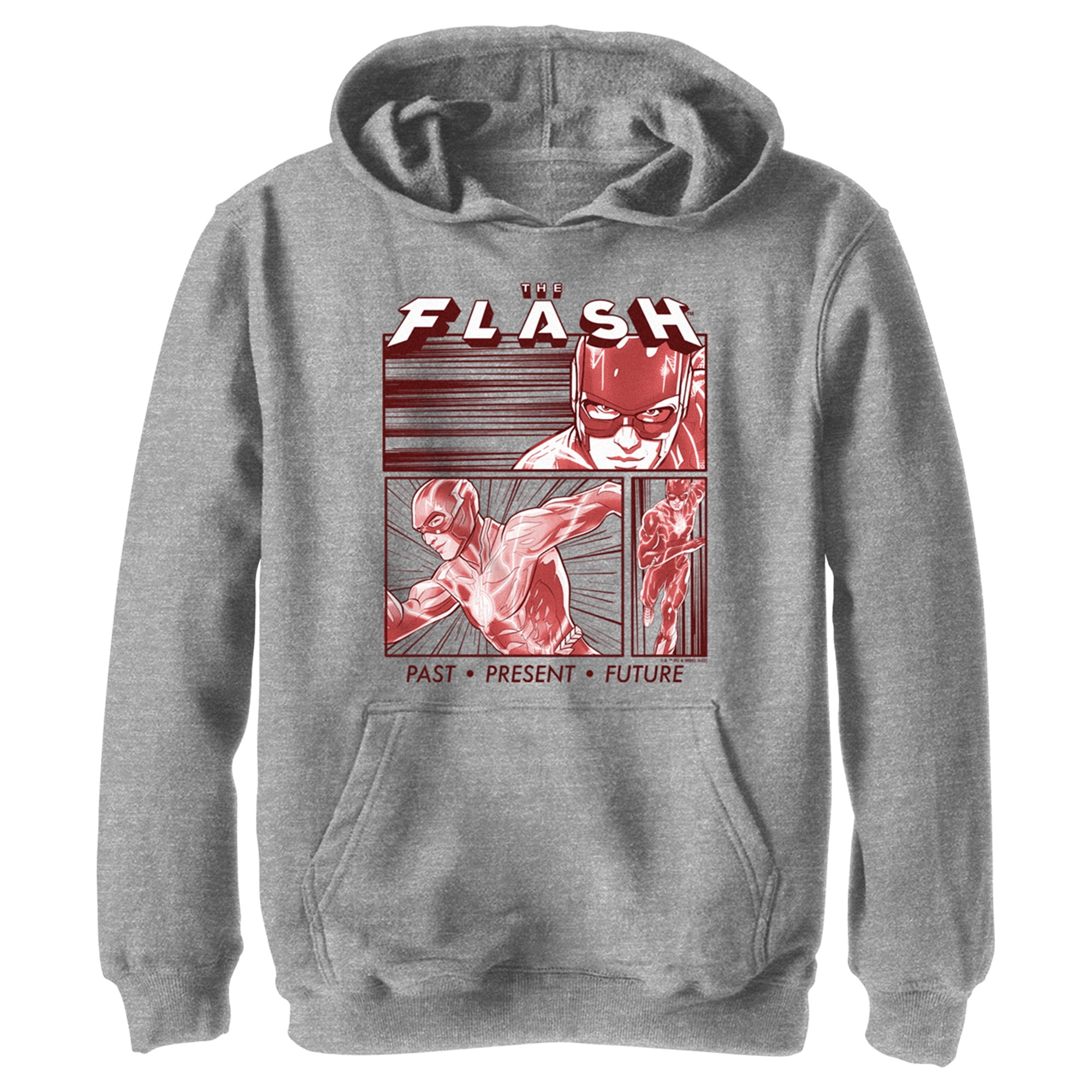 Boy's The Flash Speedster Running Through Panels Pull Over Hoodie ...