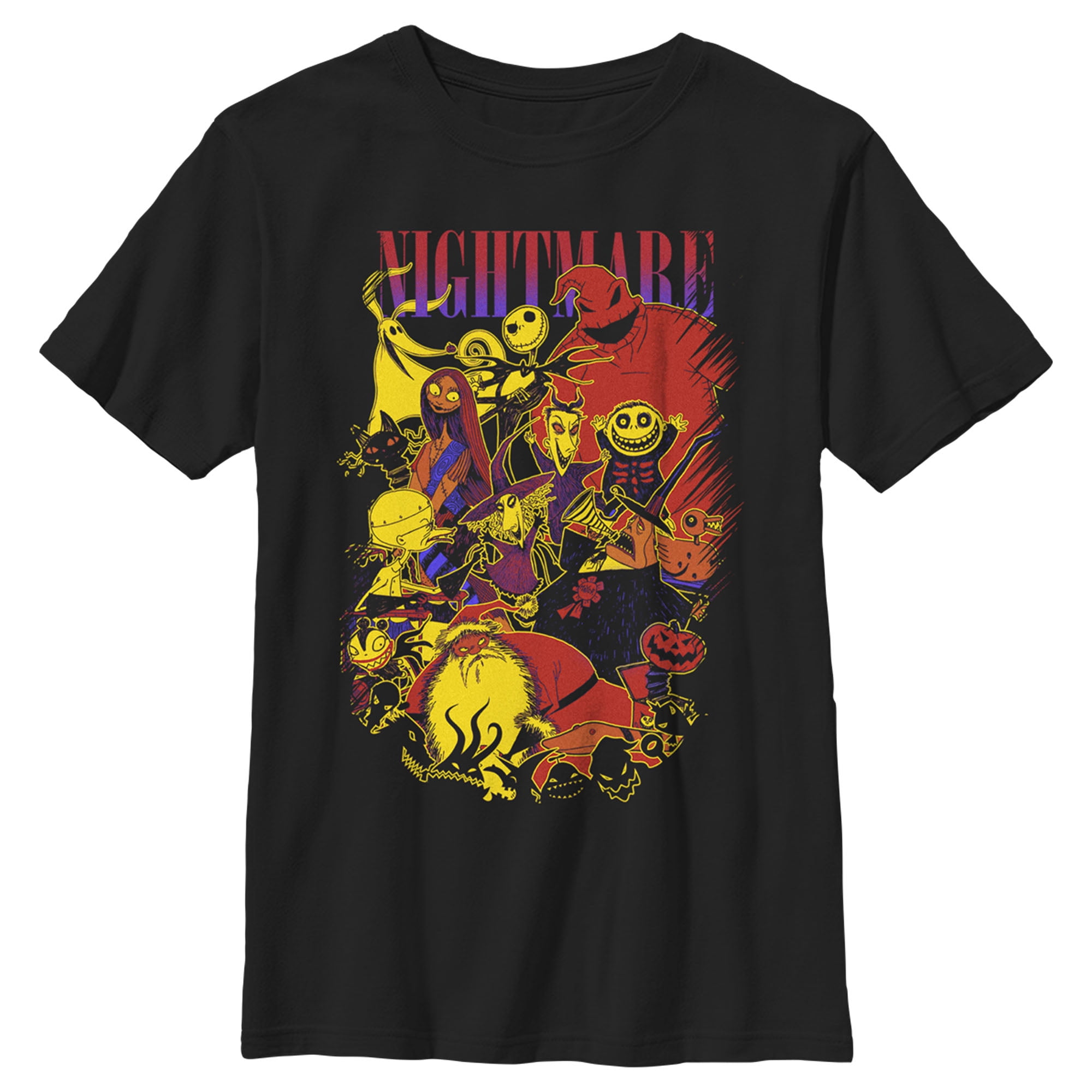 Boy's The Nightmare Before Christmas Character Collage Poster Graphic ...